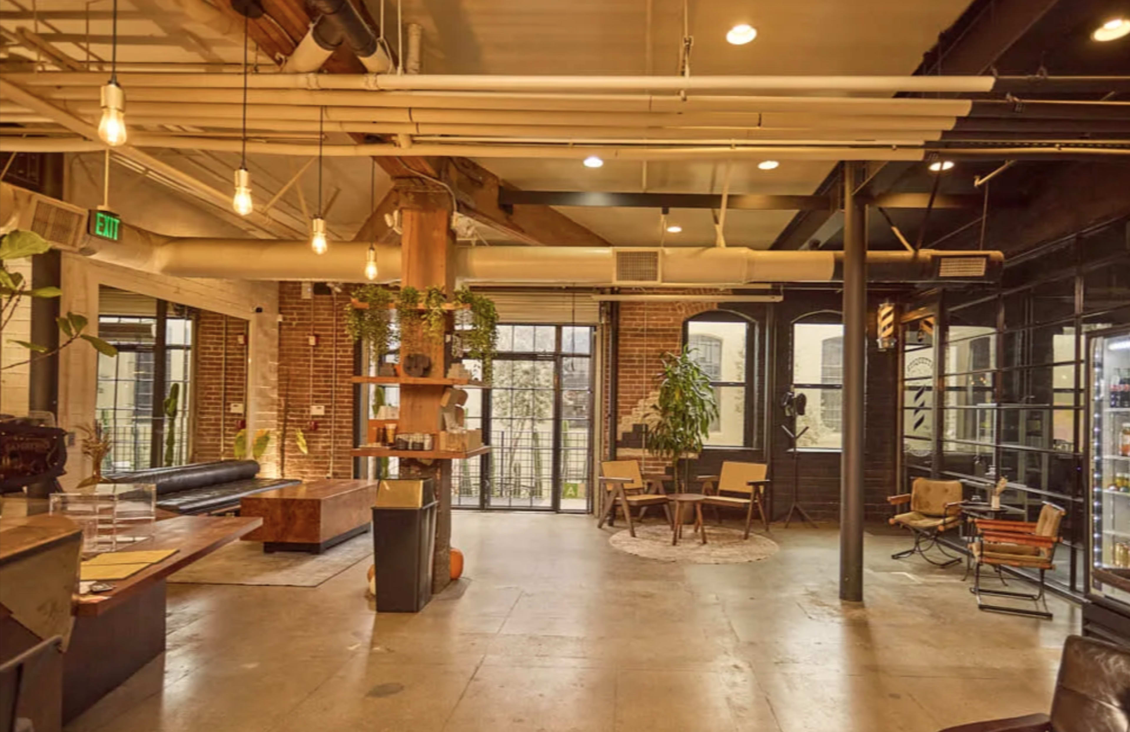 Rustic and Industrial Loft w/ Coffee | Barber | Vintage Motorcycle Shop ...