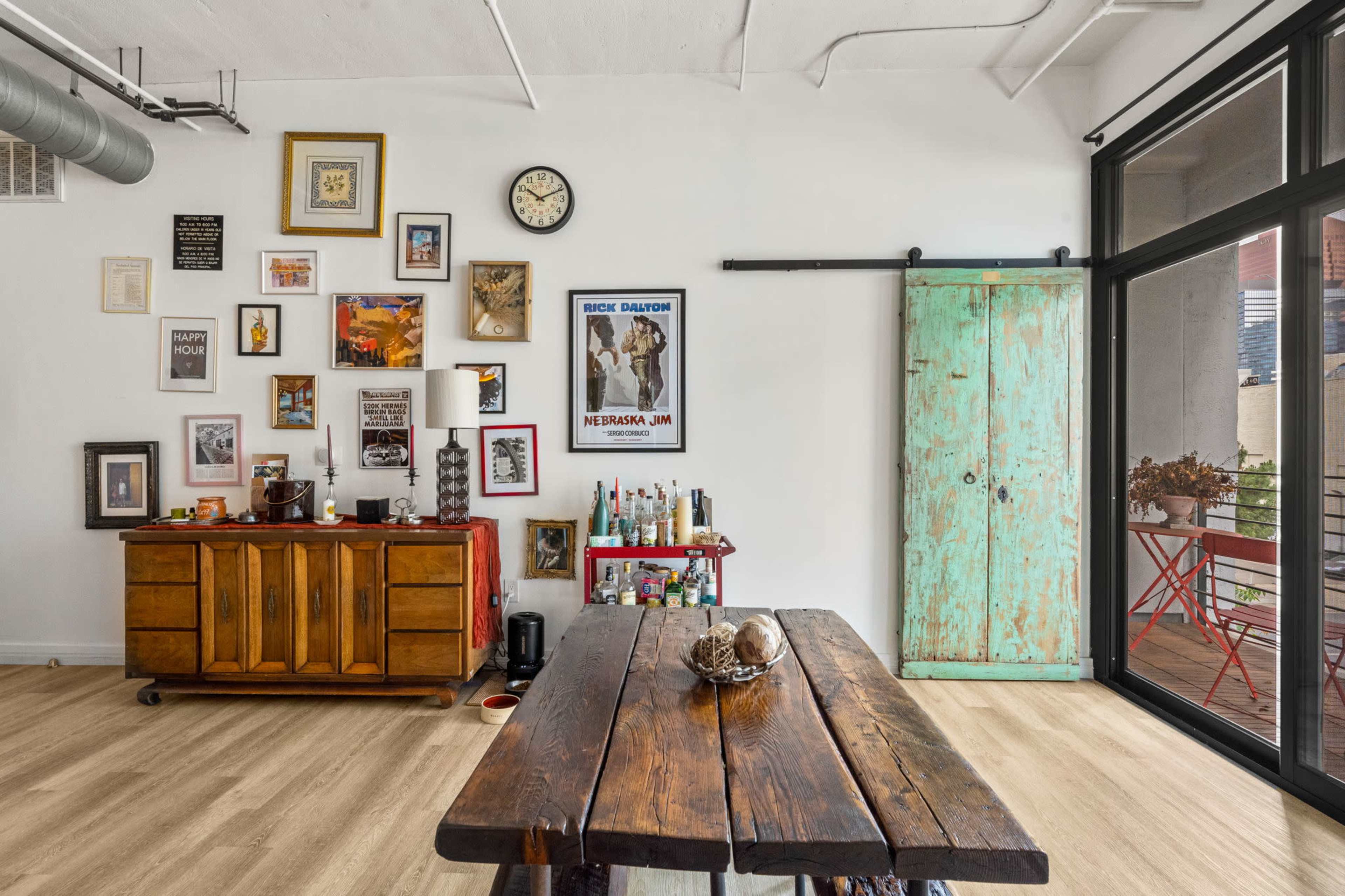 Vibrant Designer Loft with Funky Colors & Floor-to-Ceiling Windows in ...