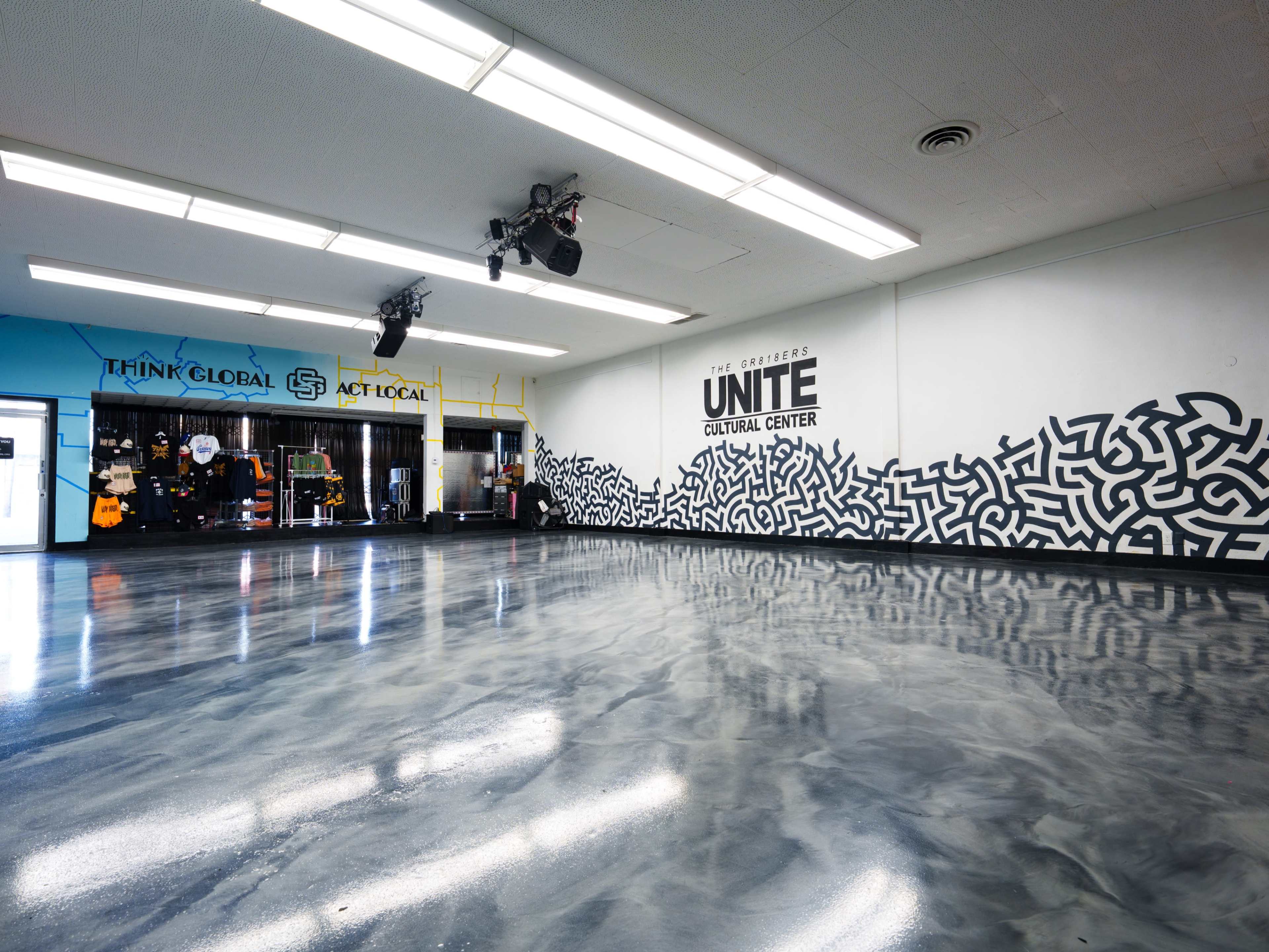 A beautiful multipurpose space full of art and potential in the heart ...