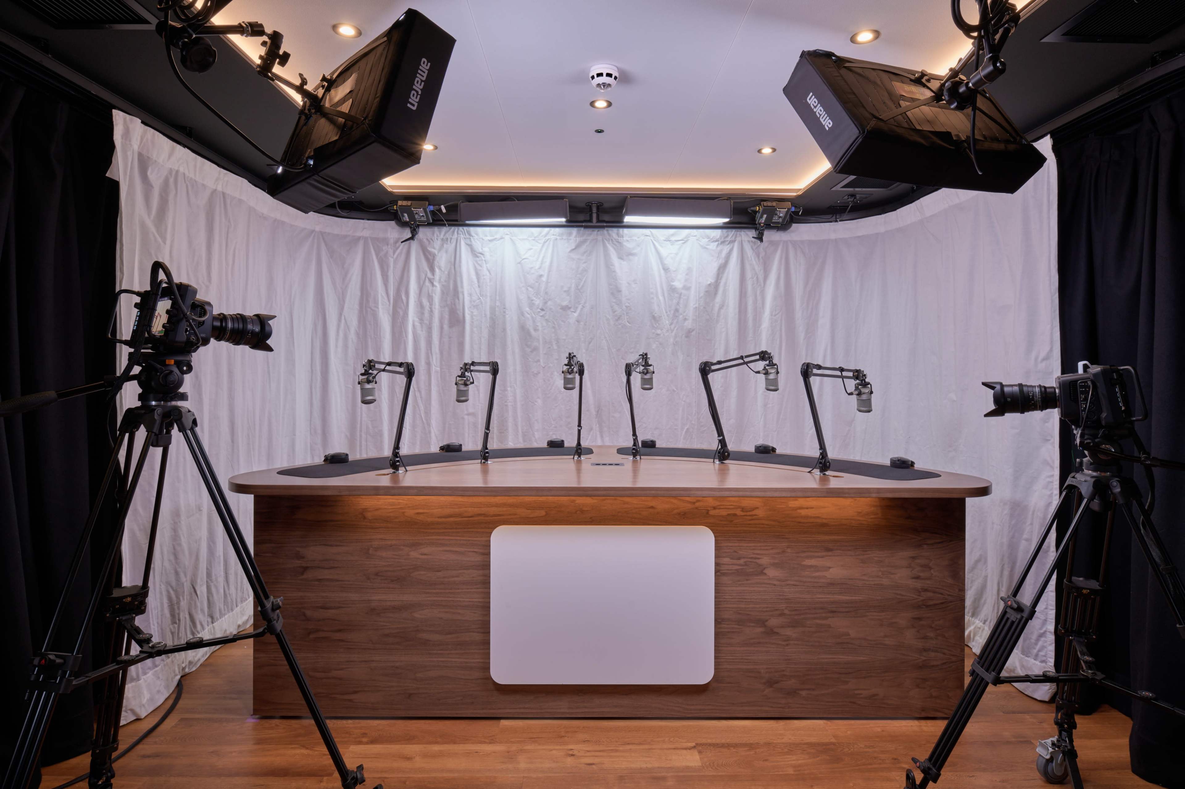 State-of-the-art Podcast Studio with Sleek, High-end Furnishings and ...