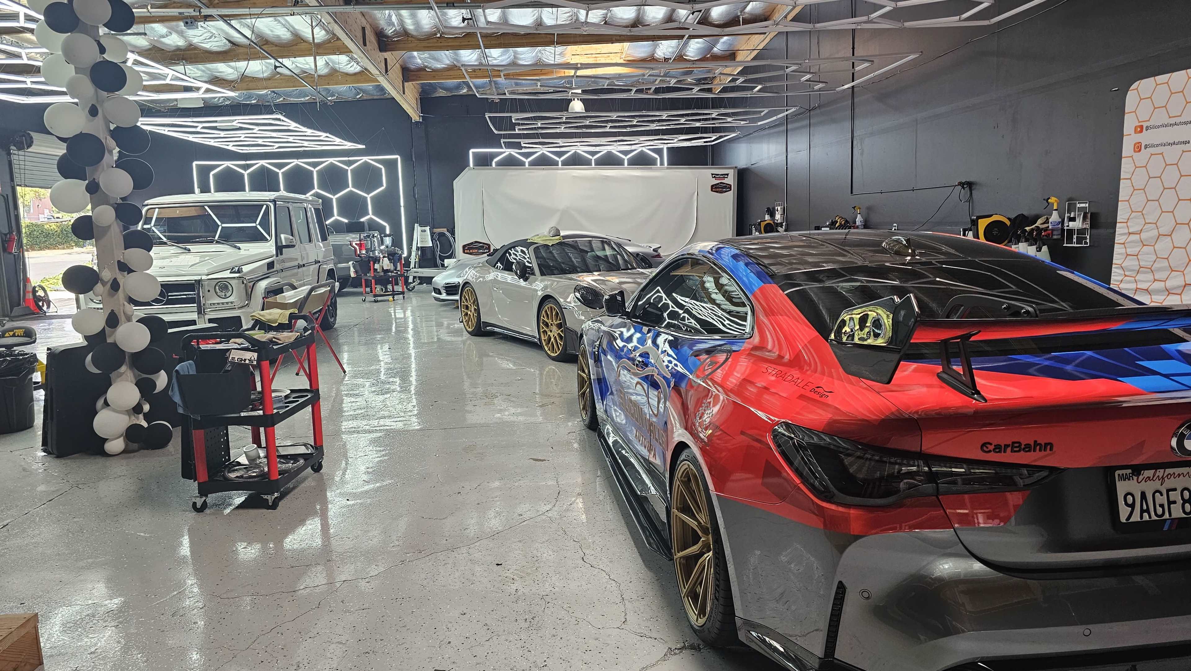 Silicon Valley Autospa | Exotic Cars showroom with Conference room ...