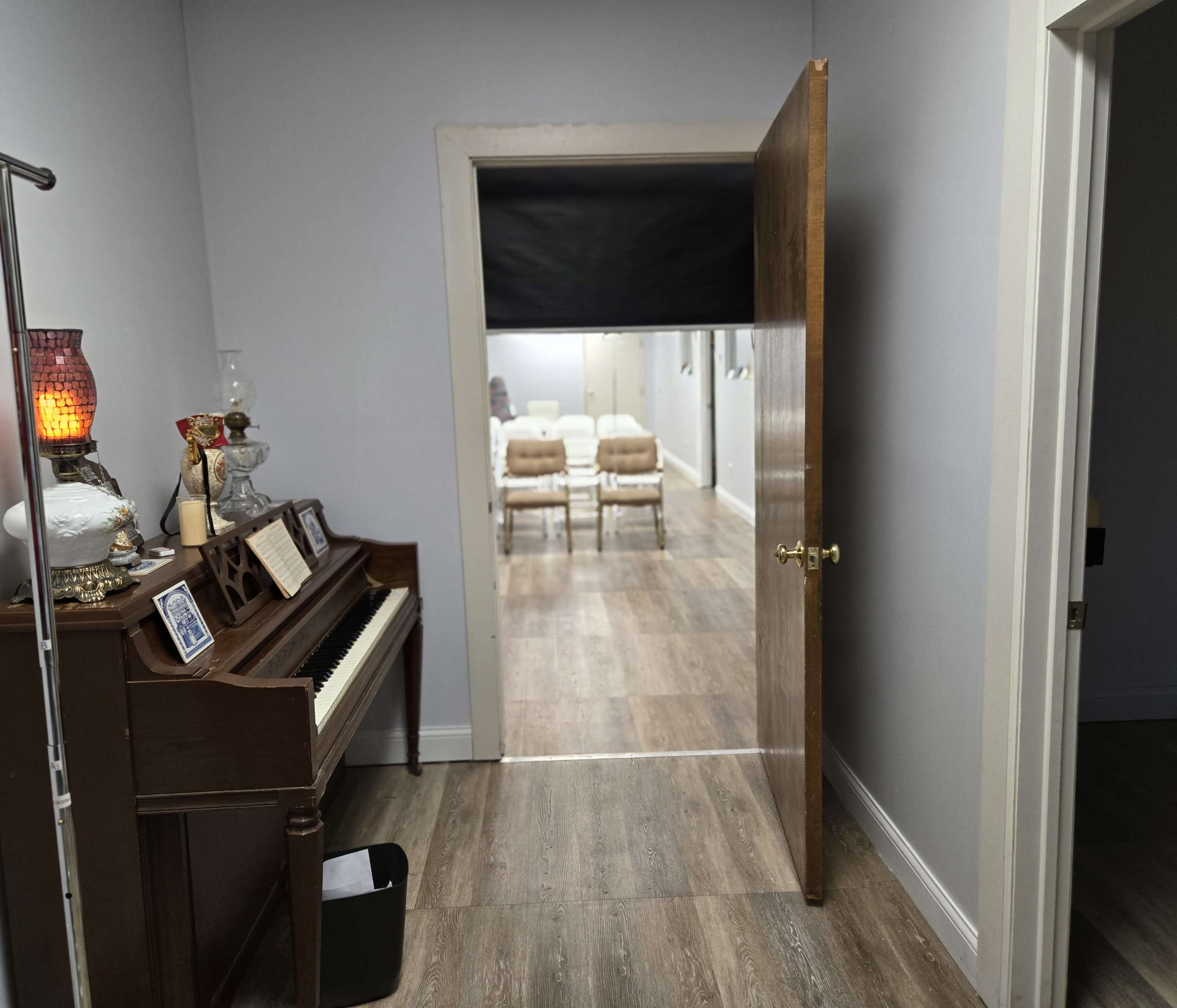 MLC Studios | Multiuse space: 50-person movie/art collection/gathering/mass services room ...