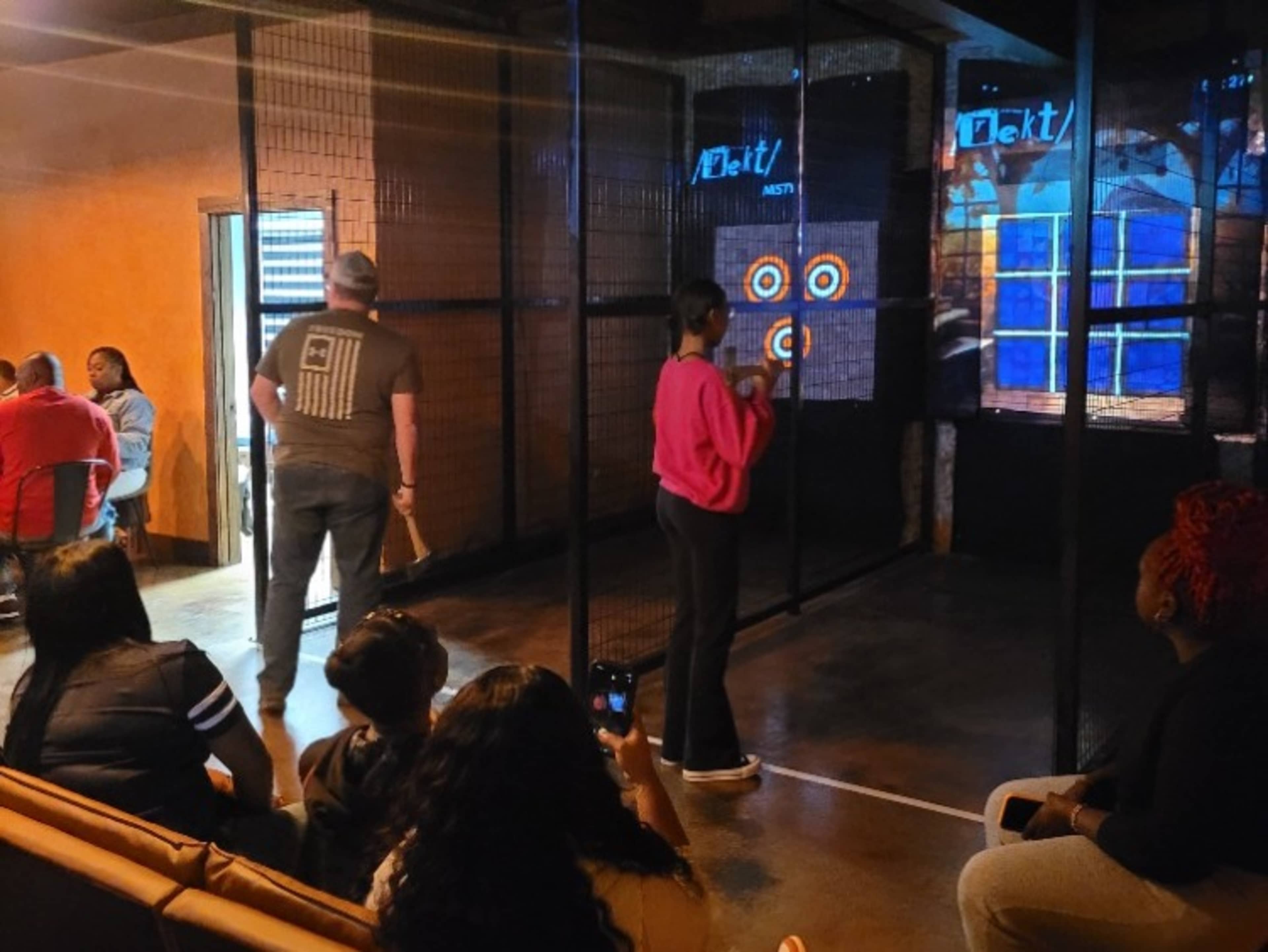 Relaxing Lounge Space with Axe Throwing Lanes, Cedar Hill, TX | Event ...