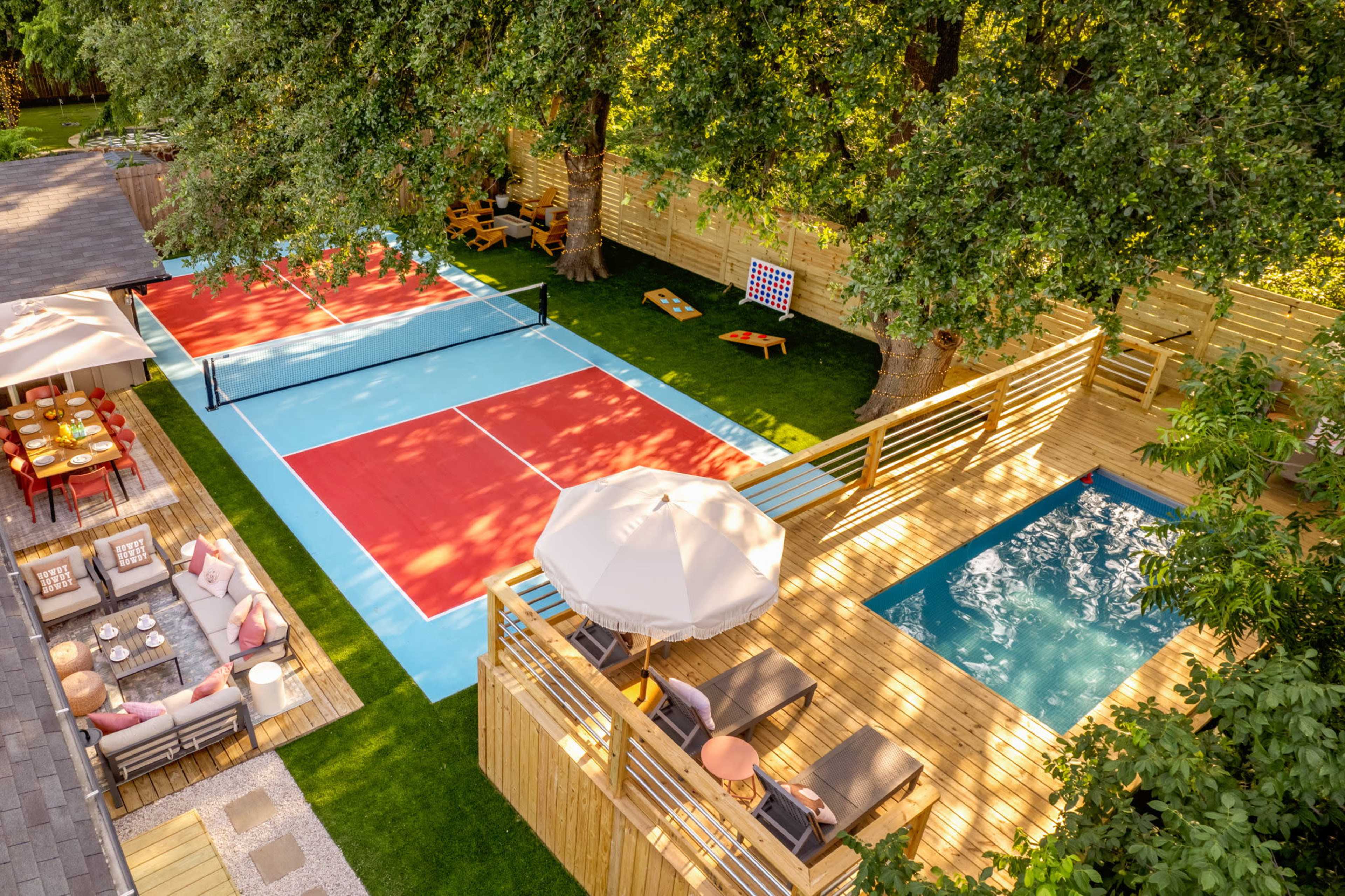 Modern Cowgirl Home | Pool, Pickleball, Resort Backyard, Austin, TX ...