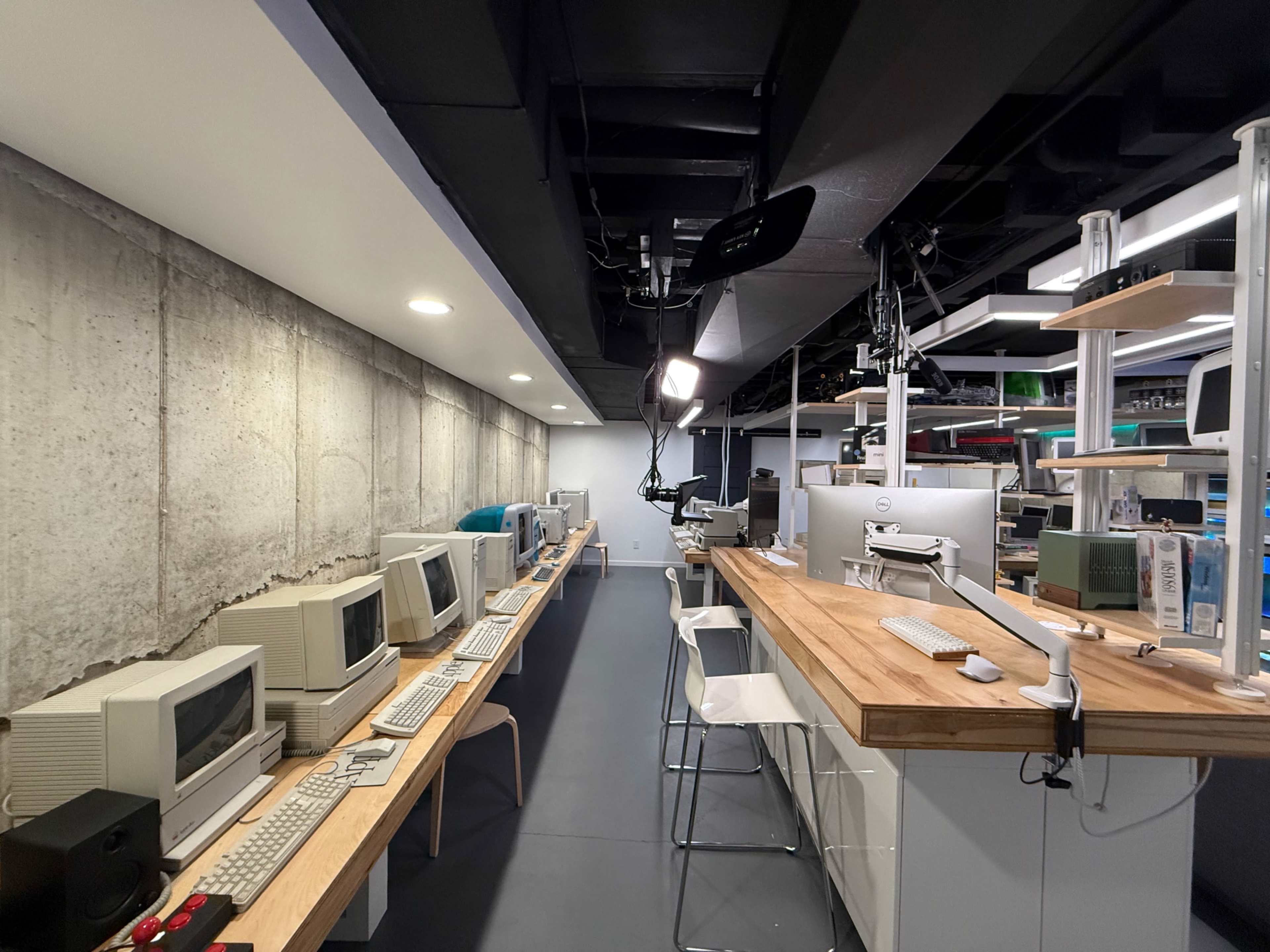 TV Wall Studio Space with Urban Industrial Computer Museum., St. Louis ...