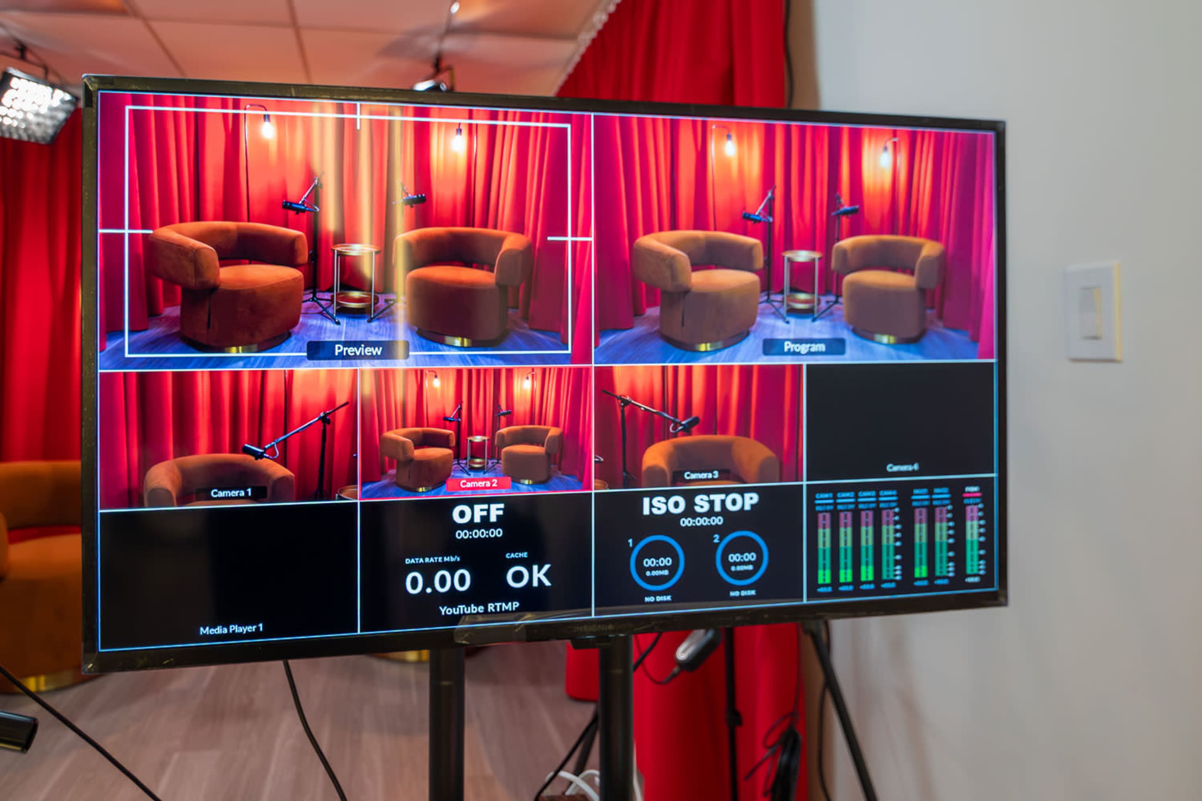 Red Podcast Set, Los Angeles, CA | Event | Peerspace