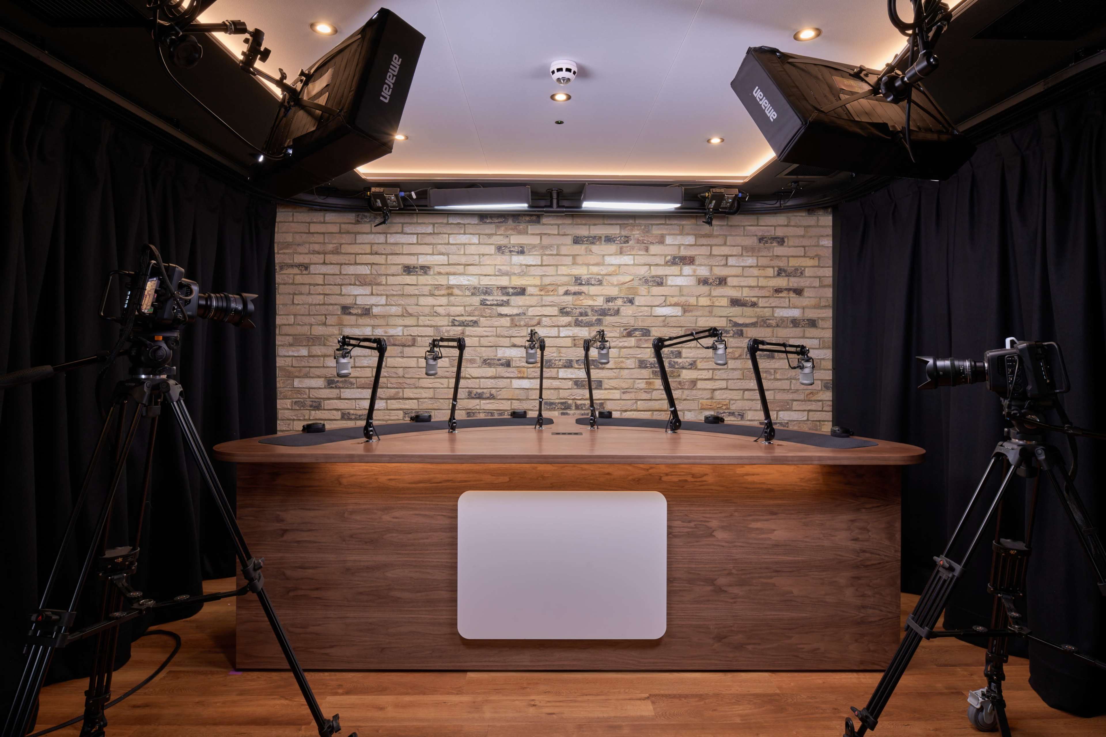 State-of-the-art Podcast Studio with Sleek, High-end Furnishings and ...