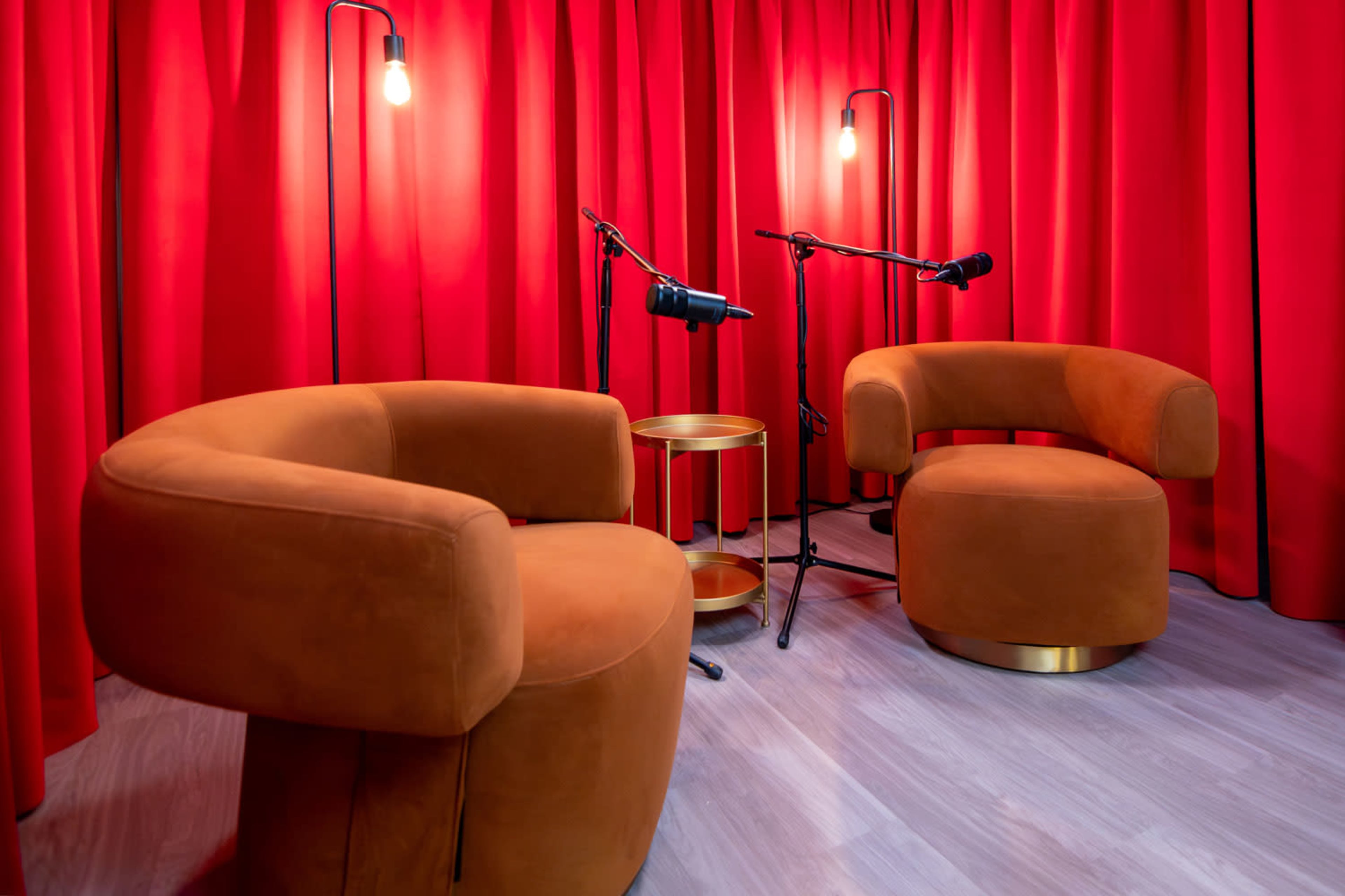 Red Podcast Set, Los Angeles, CA | Event | Peerspace