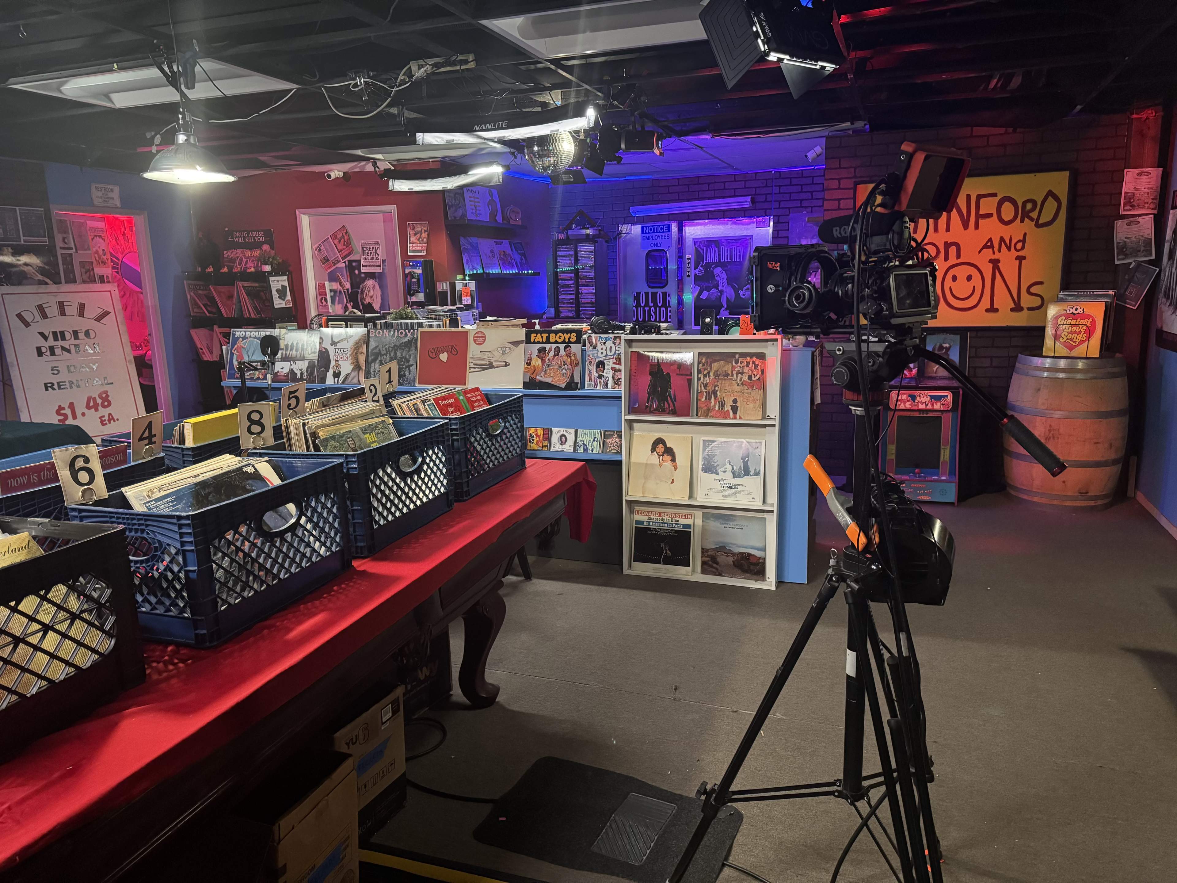 LA Acting Studios | Retro-cool record store set available for filming ...