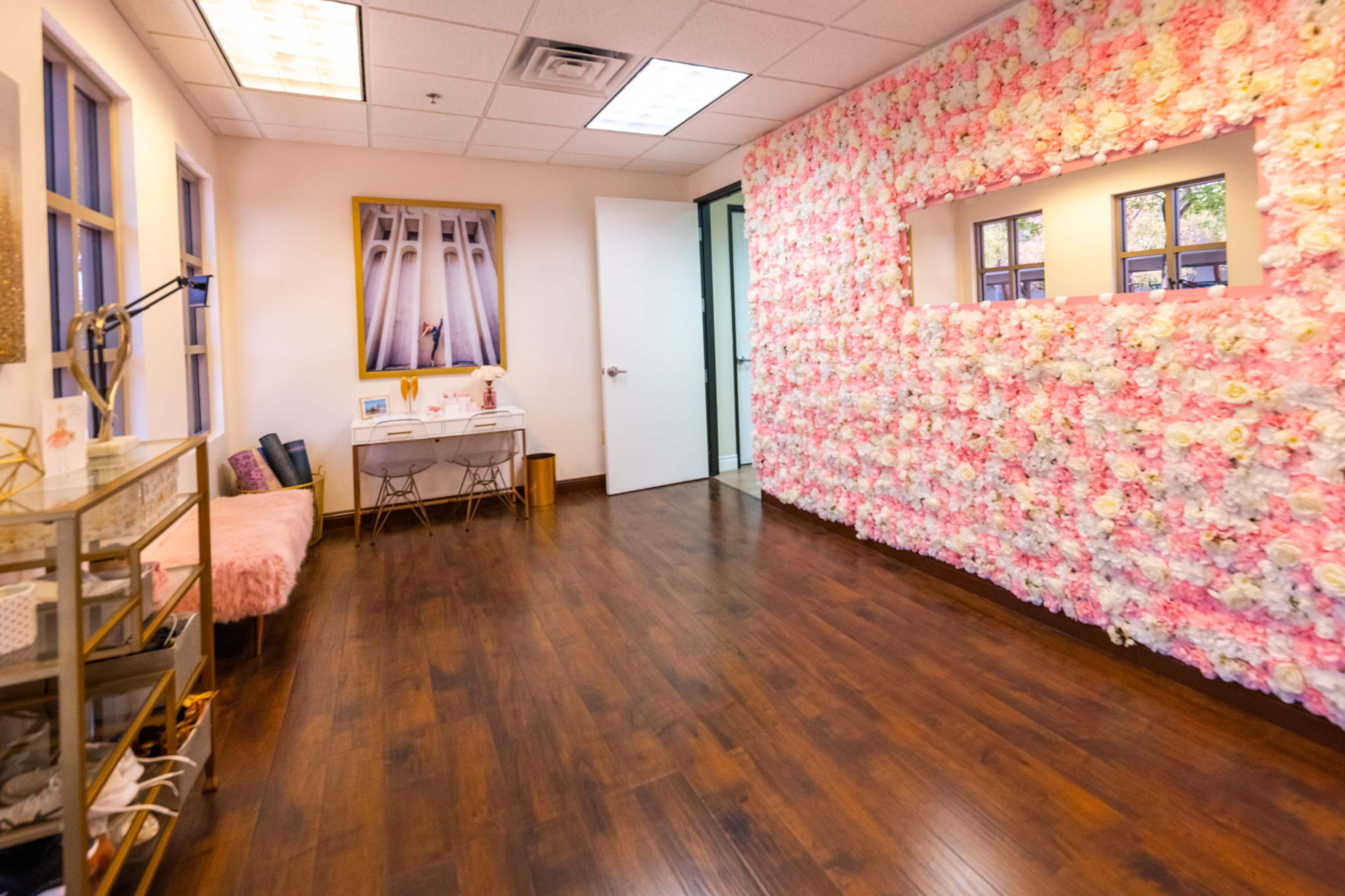 The Stage | Instagram Pink Flower Room for photo shoots, meetings, makeup and more!, Henderson ...