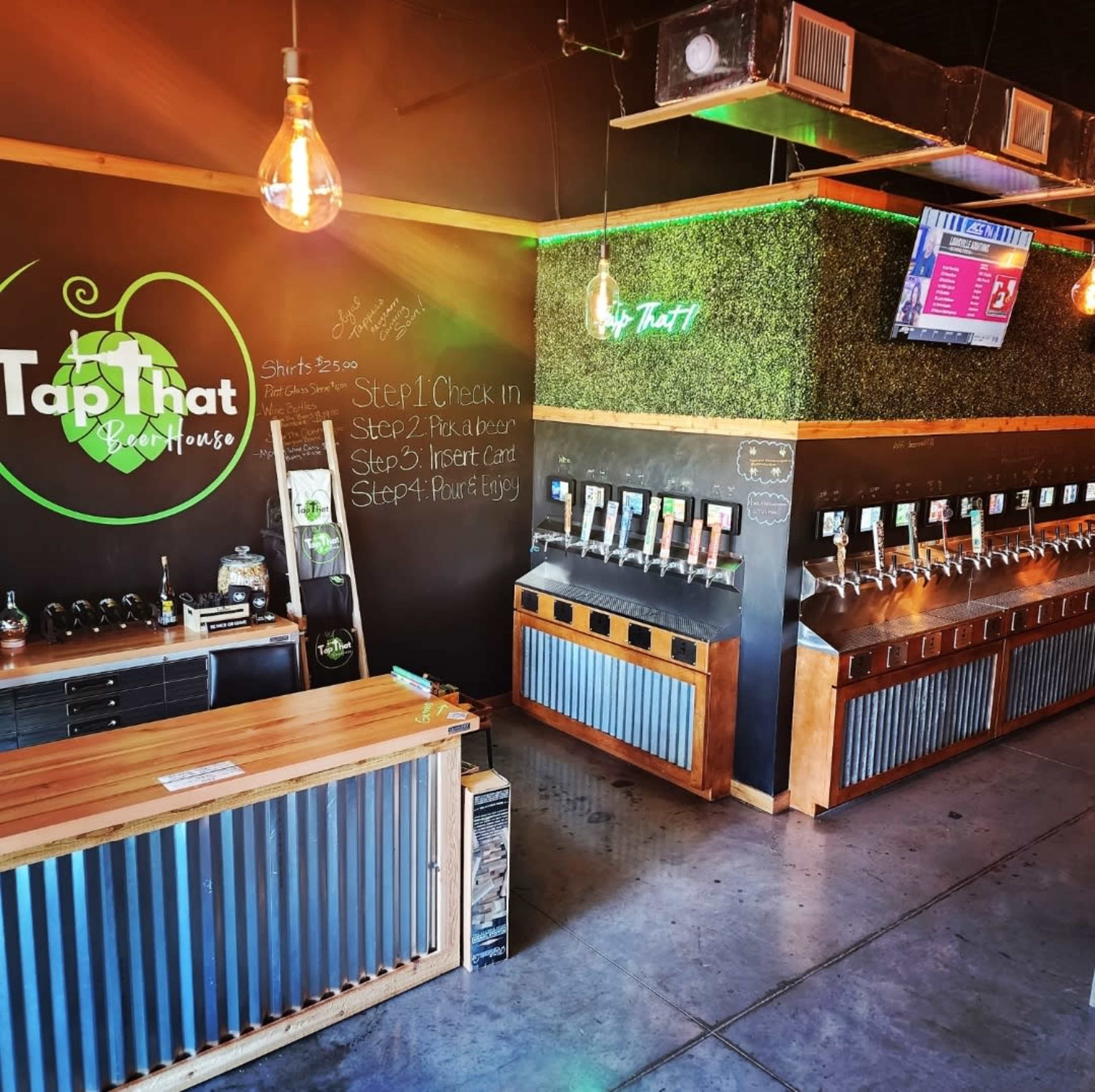 Tap That Beer House | Self pour taproom with comfortable seating and a ...