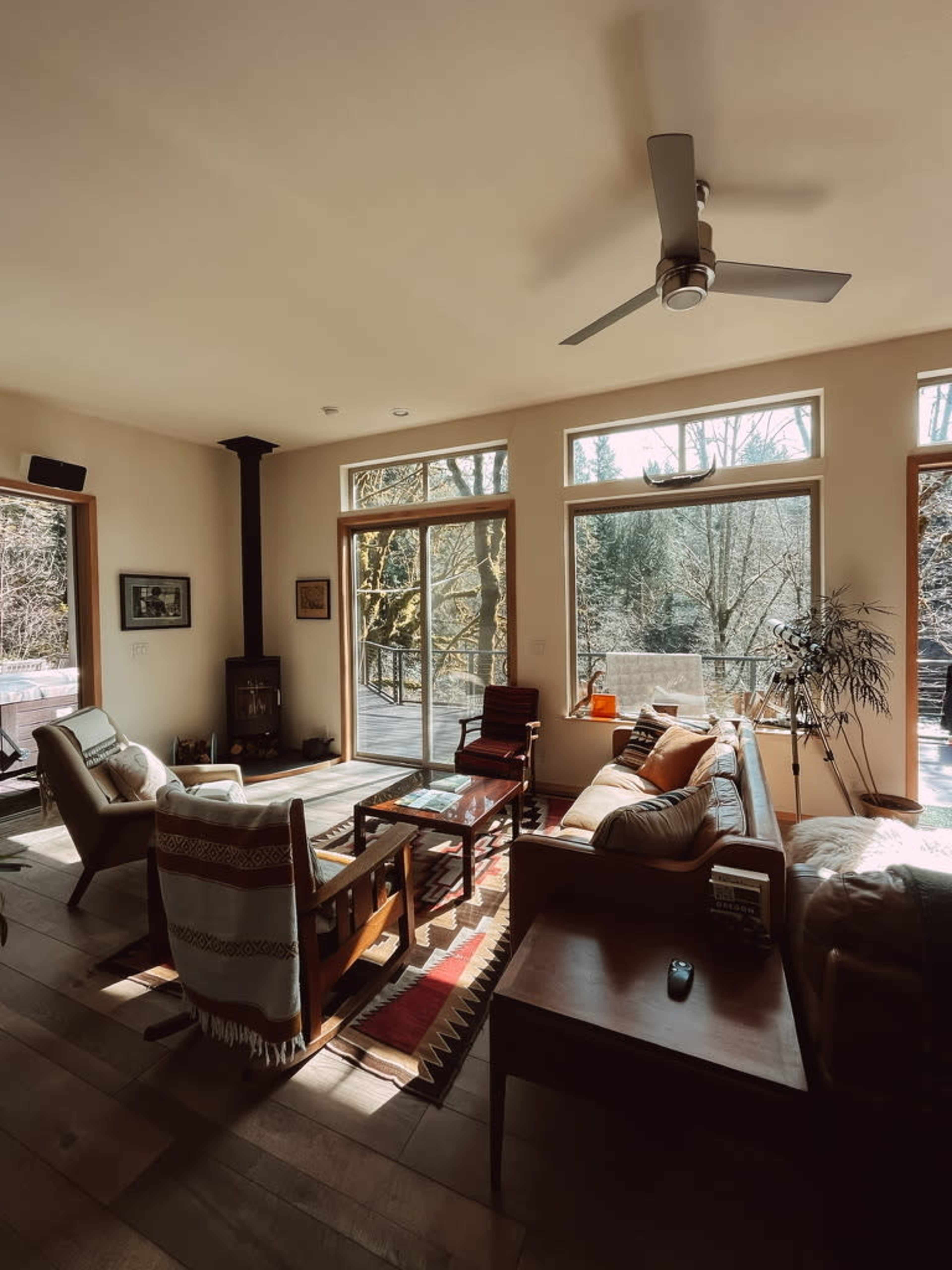 A light-filled River House with private river access and a spacious ...