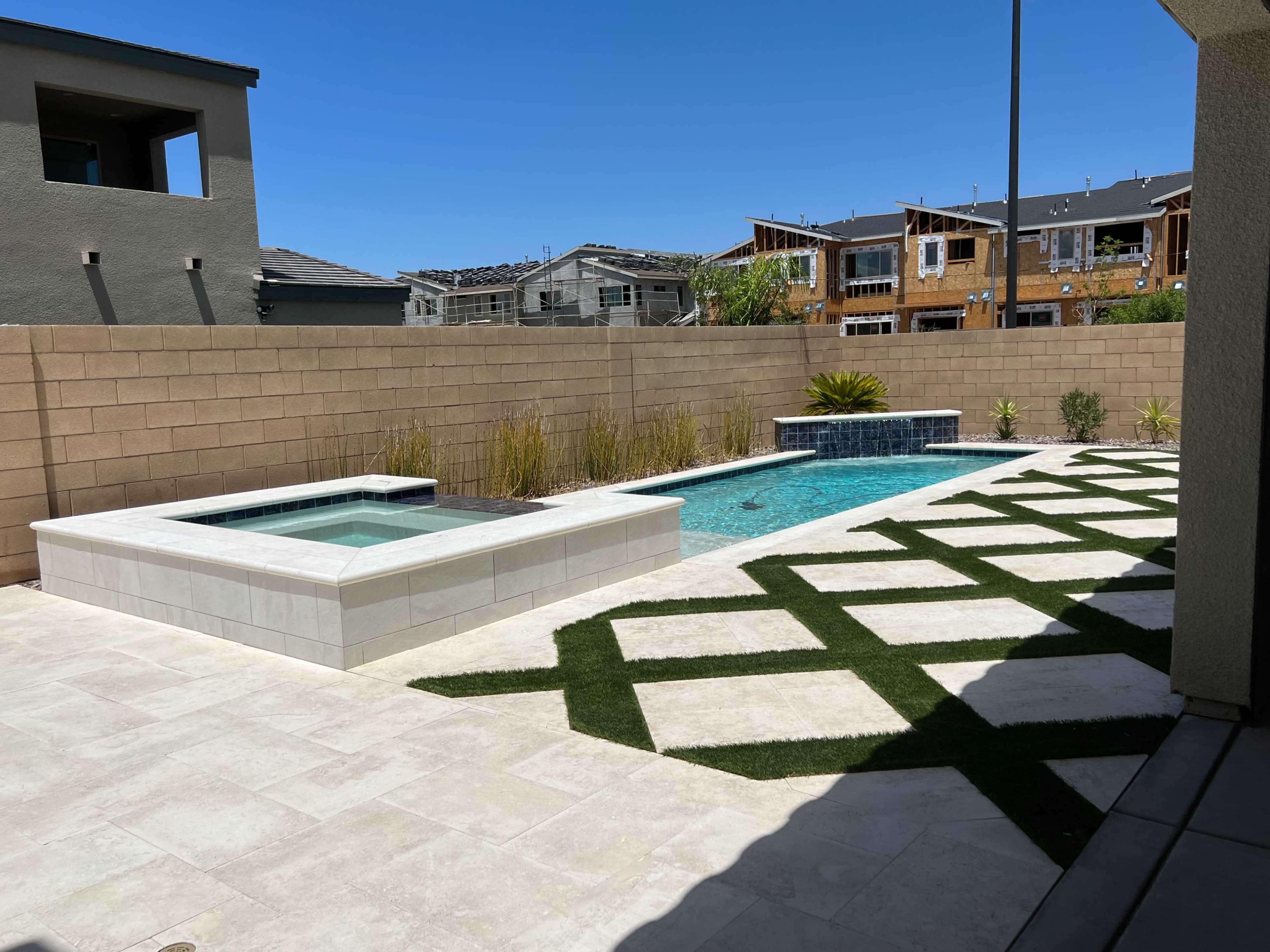 Contemporary Dual Indoor/Outdoor Henderson Home with Resort Style Pool ...