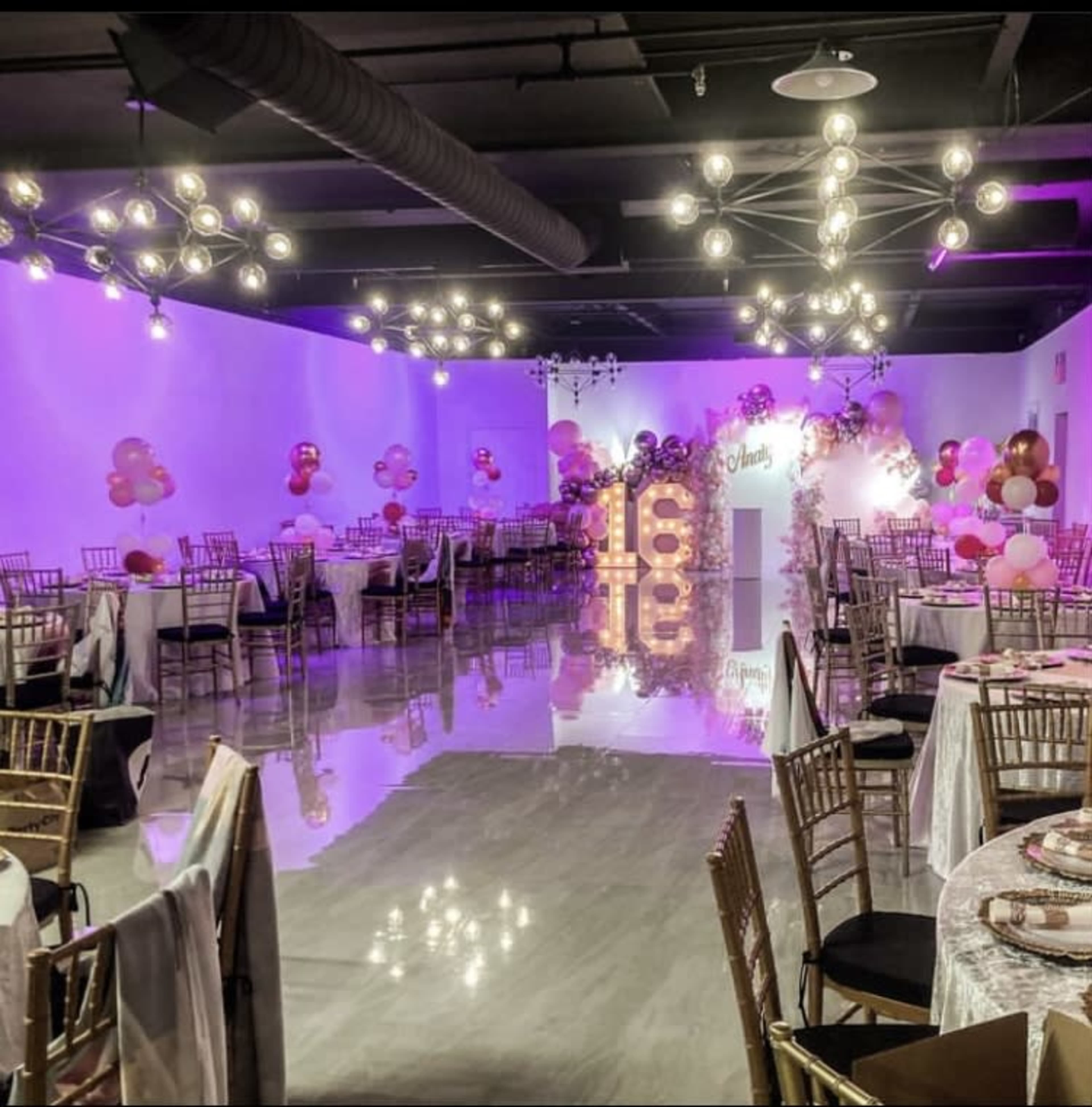 Event Space / Studio with lobby / lounge area and LED special effects ...