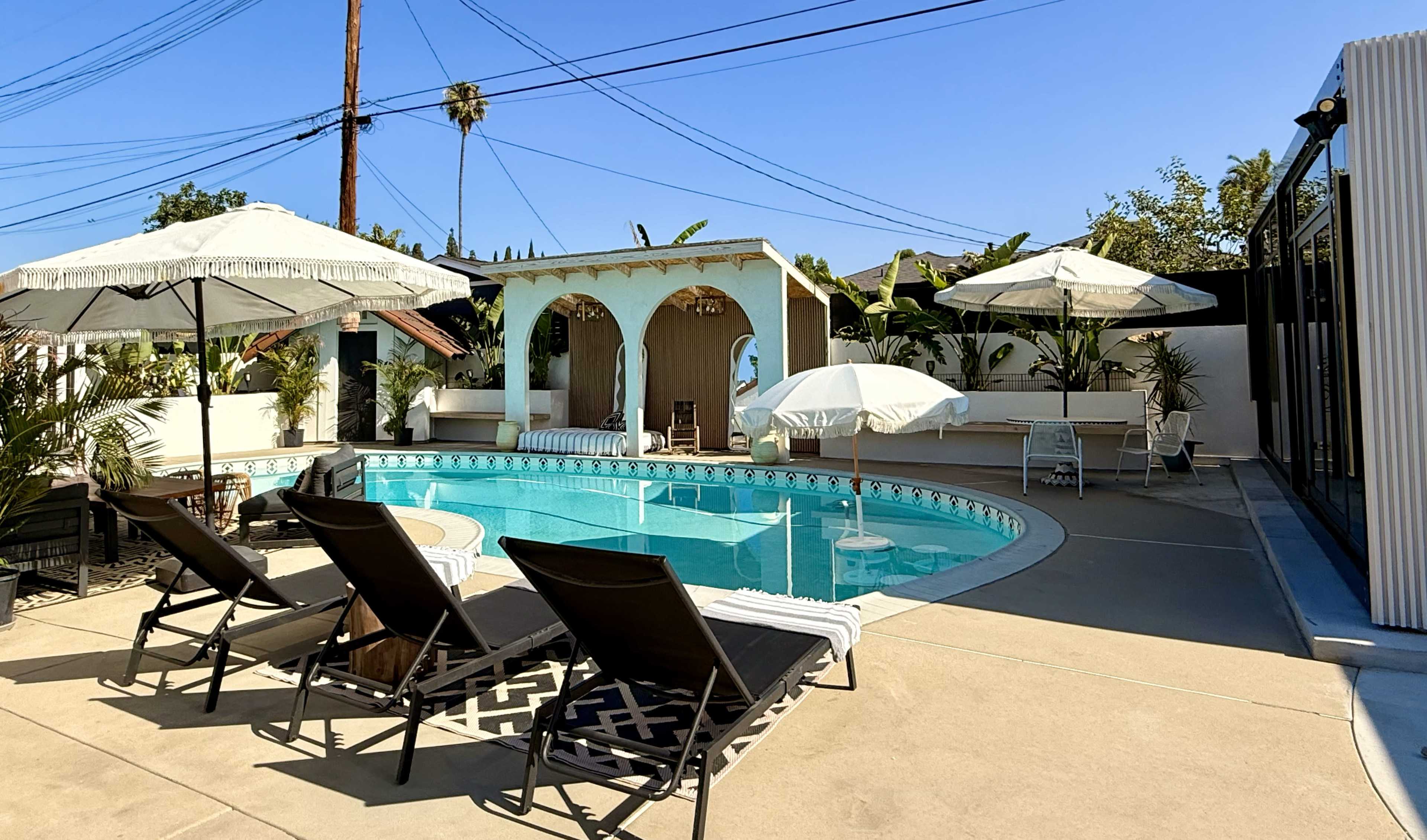 Tulum Vibes, Luxe Poolside Cabana, Nighttime Magic, North Hills, CA ...