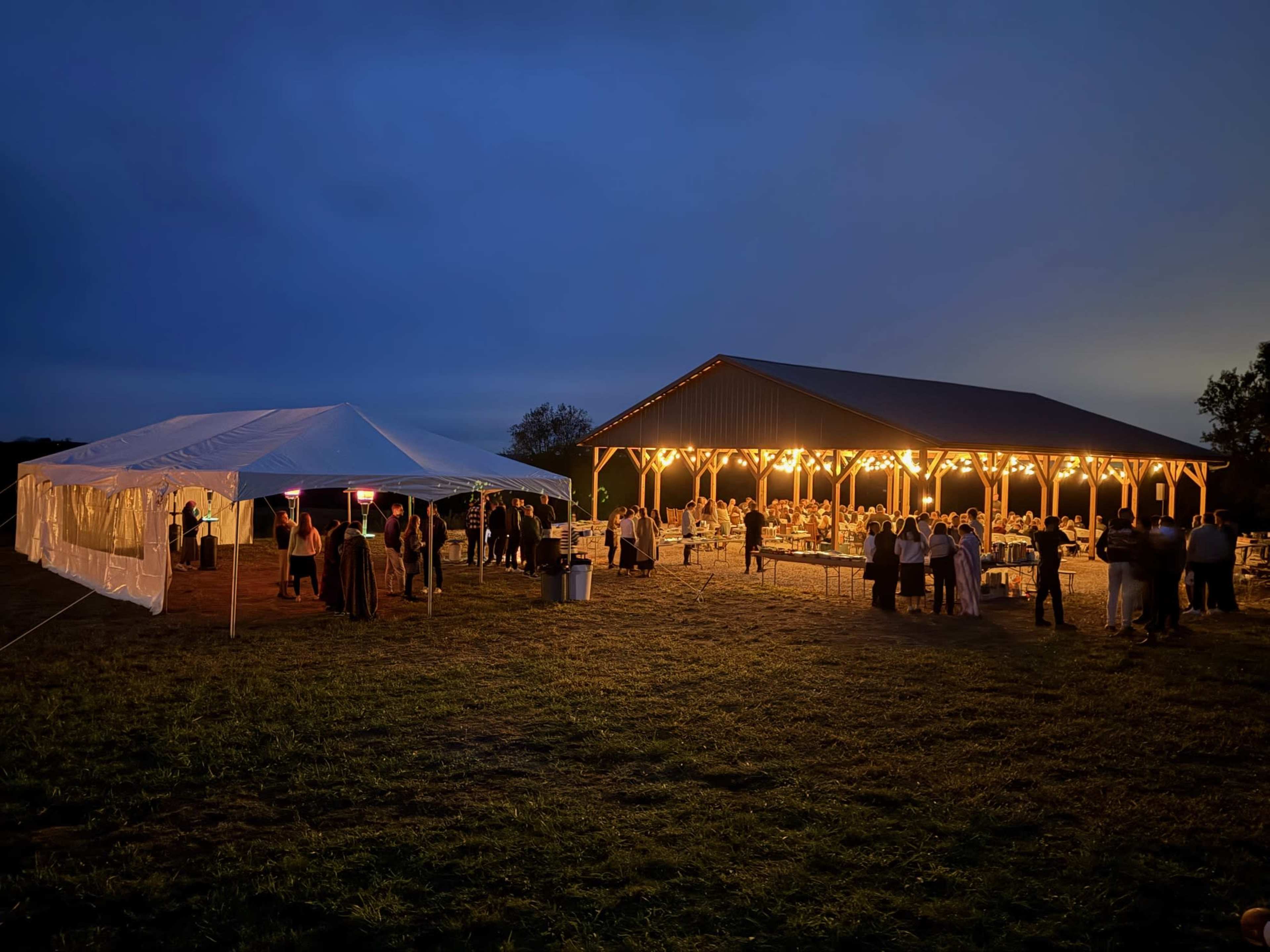 Clearview Farms | Farm pavilion with amazing sun set view ...