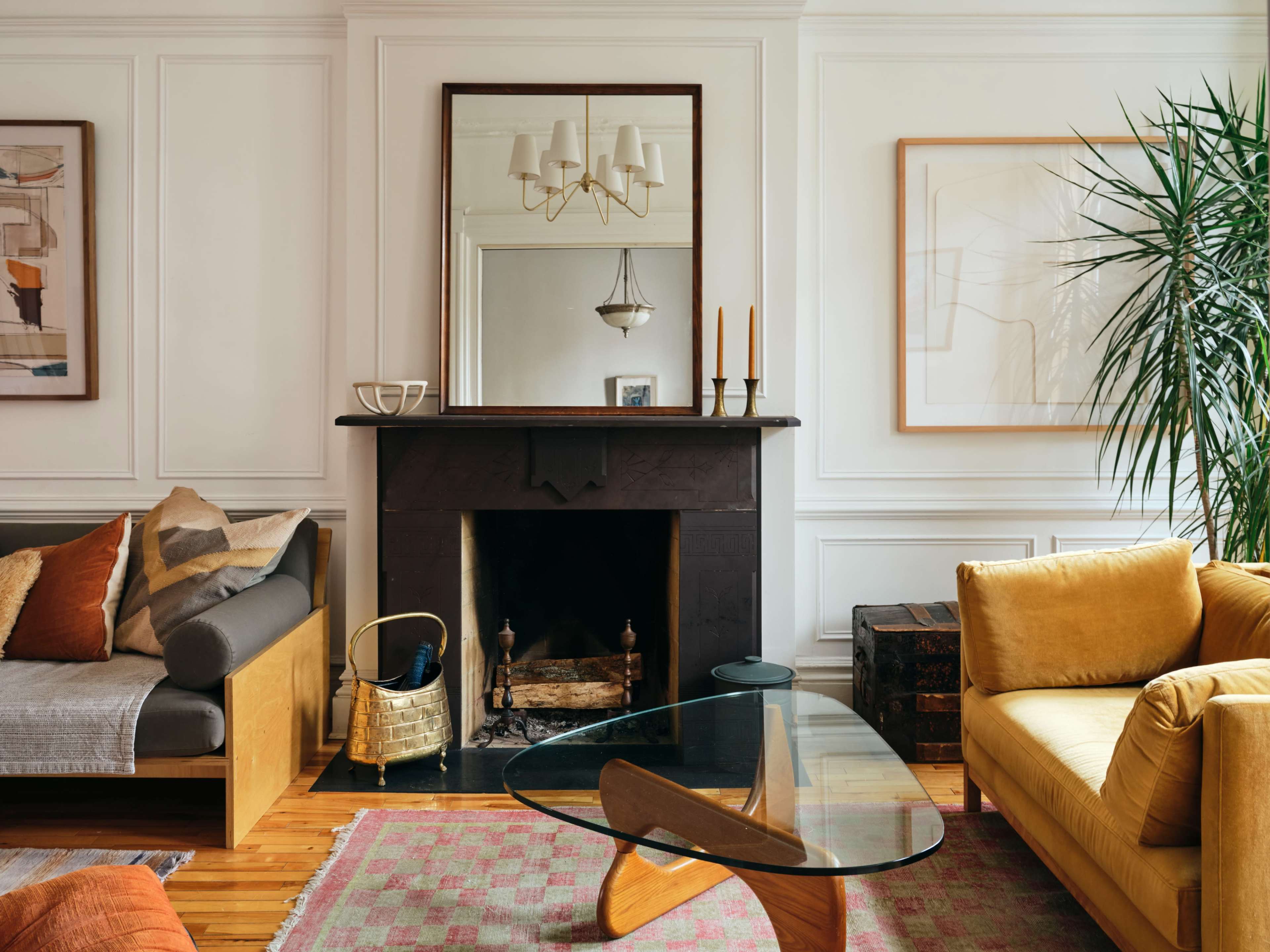 Vintage Brownstone Parlor with Working Fireplace, Brooklyn, NY ...