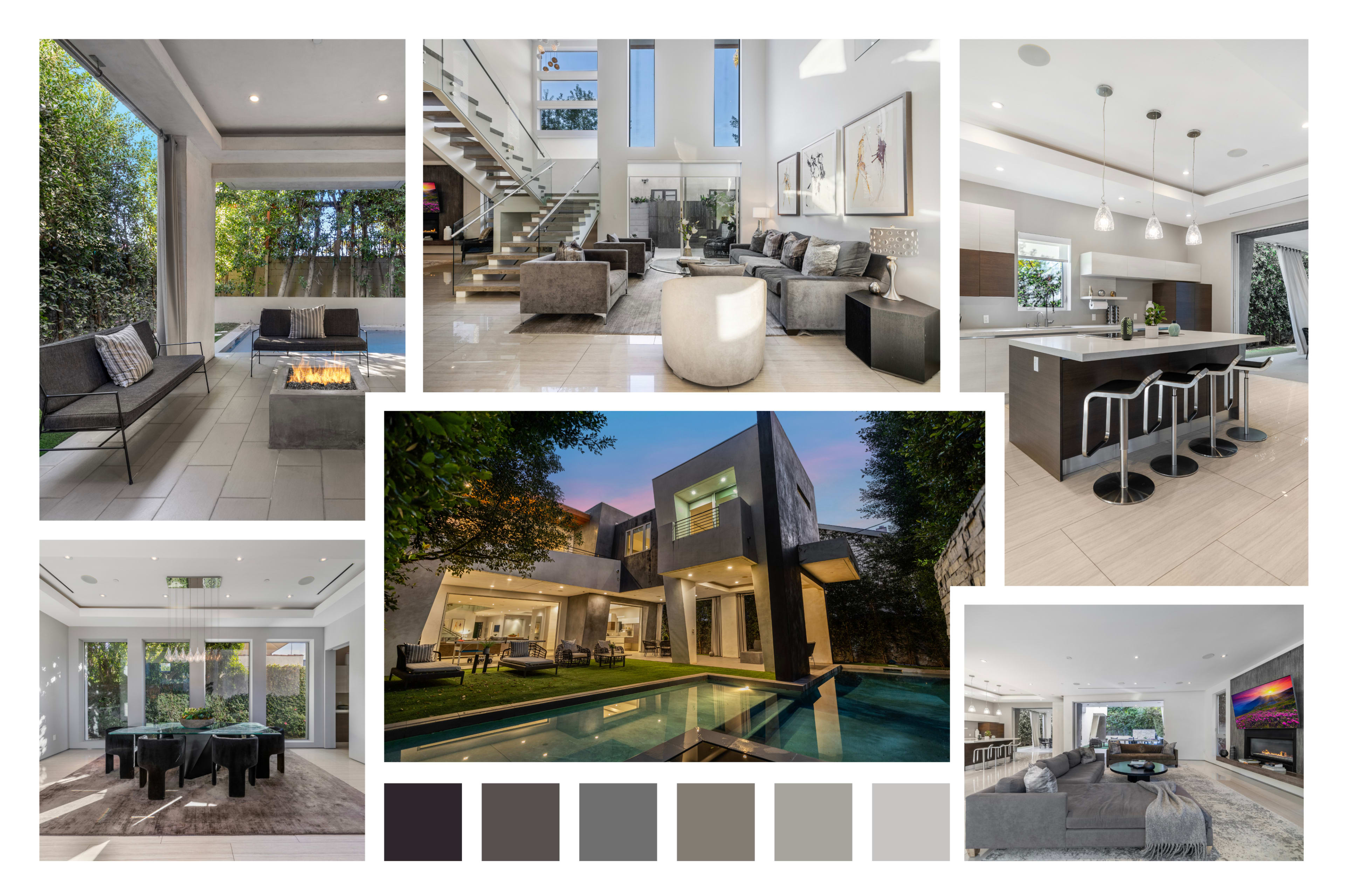 ALFRED SCULPTURAL MODERN VILLA/ATRIUM/WATERFALL, Los Angeles, CA | Off ...