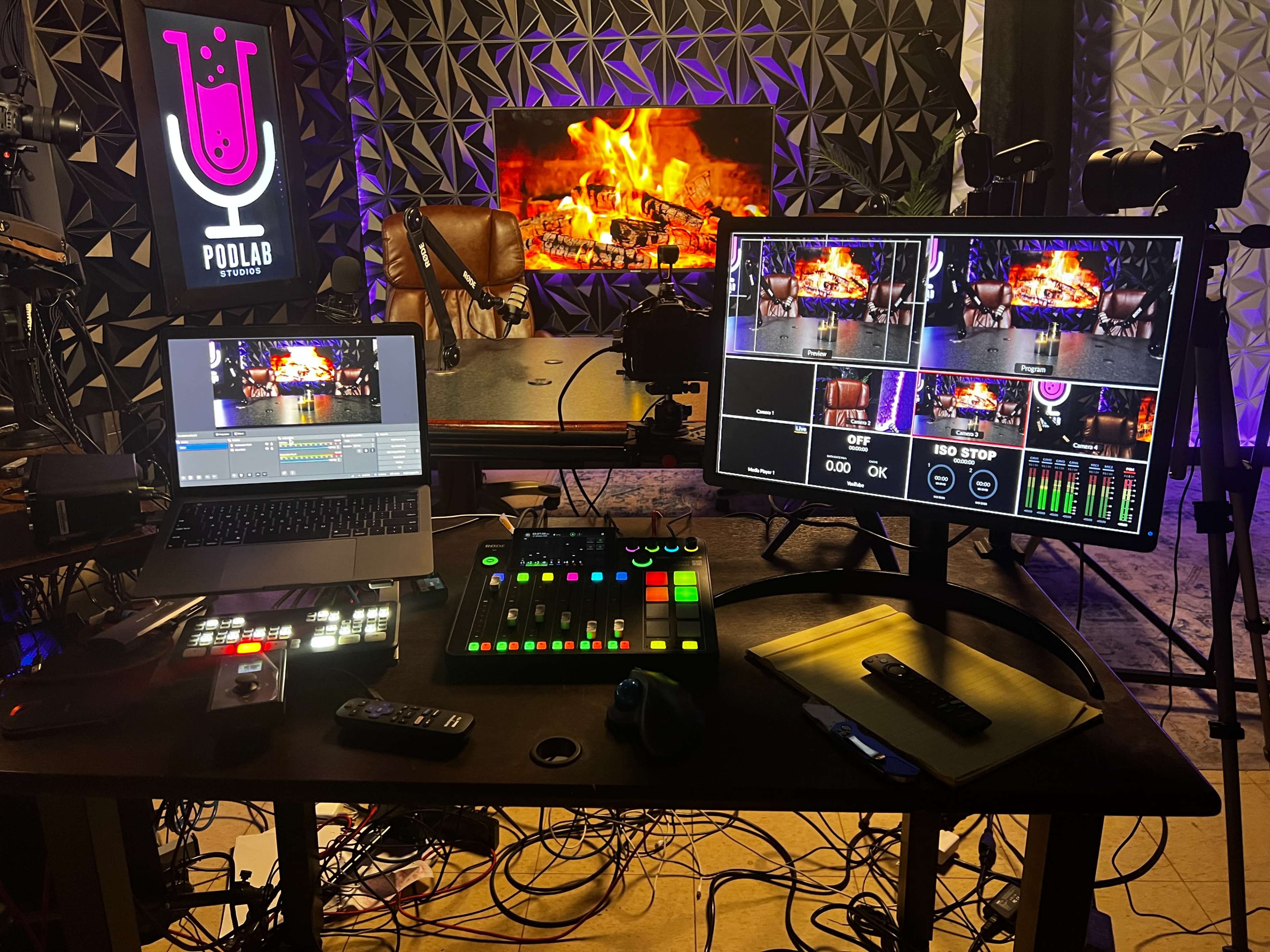 PodLab Studios | Modern Podcast Studio with Professional Equipment and Vibrant Design in Metro ...