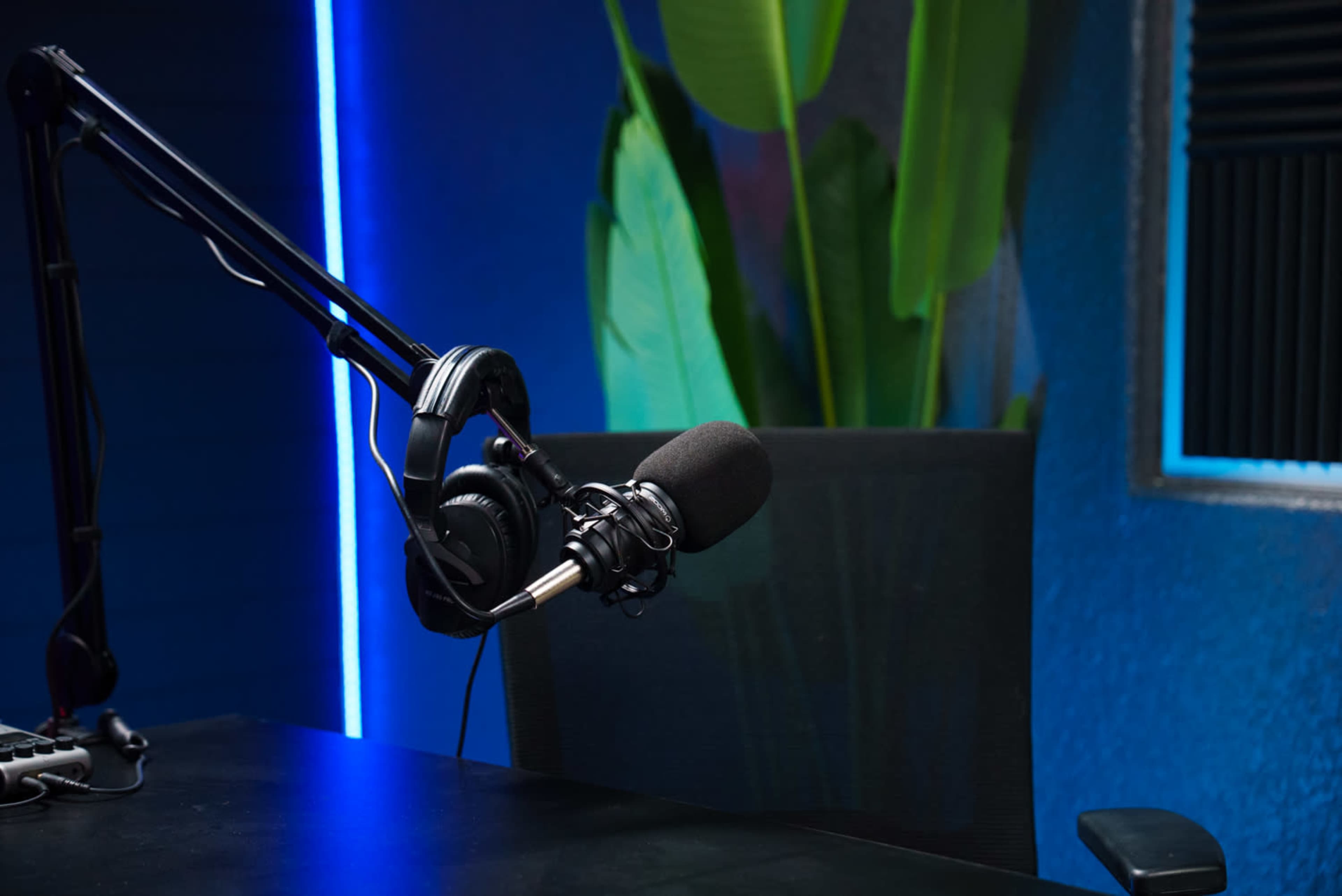 Podcast Studio #2, Two Person Table, Blacked Out, San Antonio, TX ...