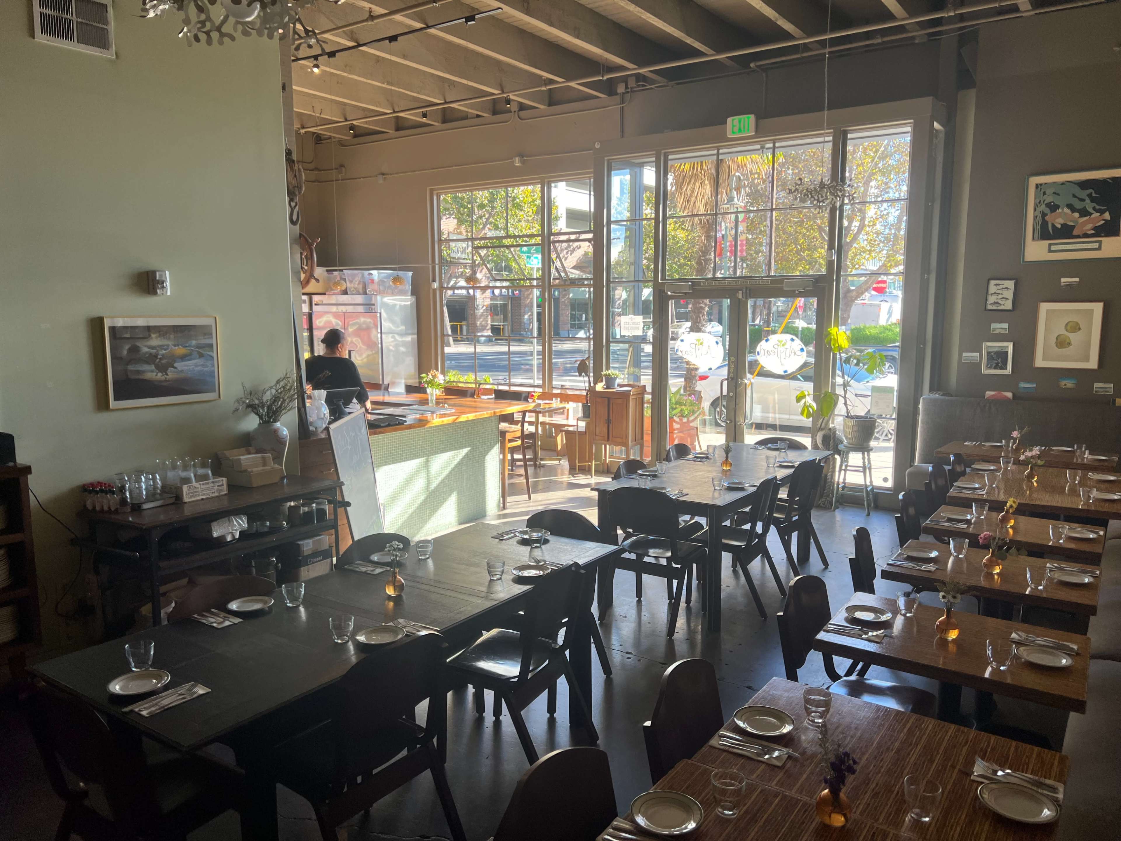 Urban restaurant and bar with large windows and patio, OAKLAND, CA ...