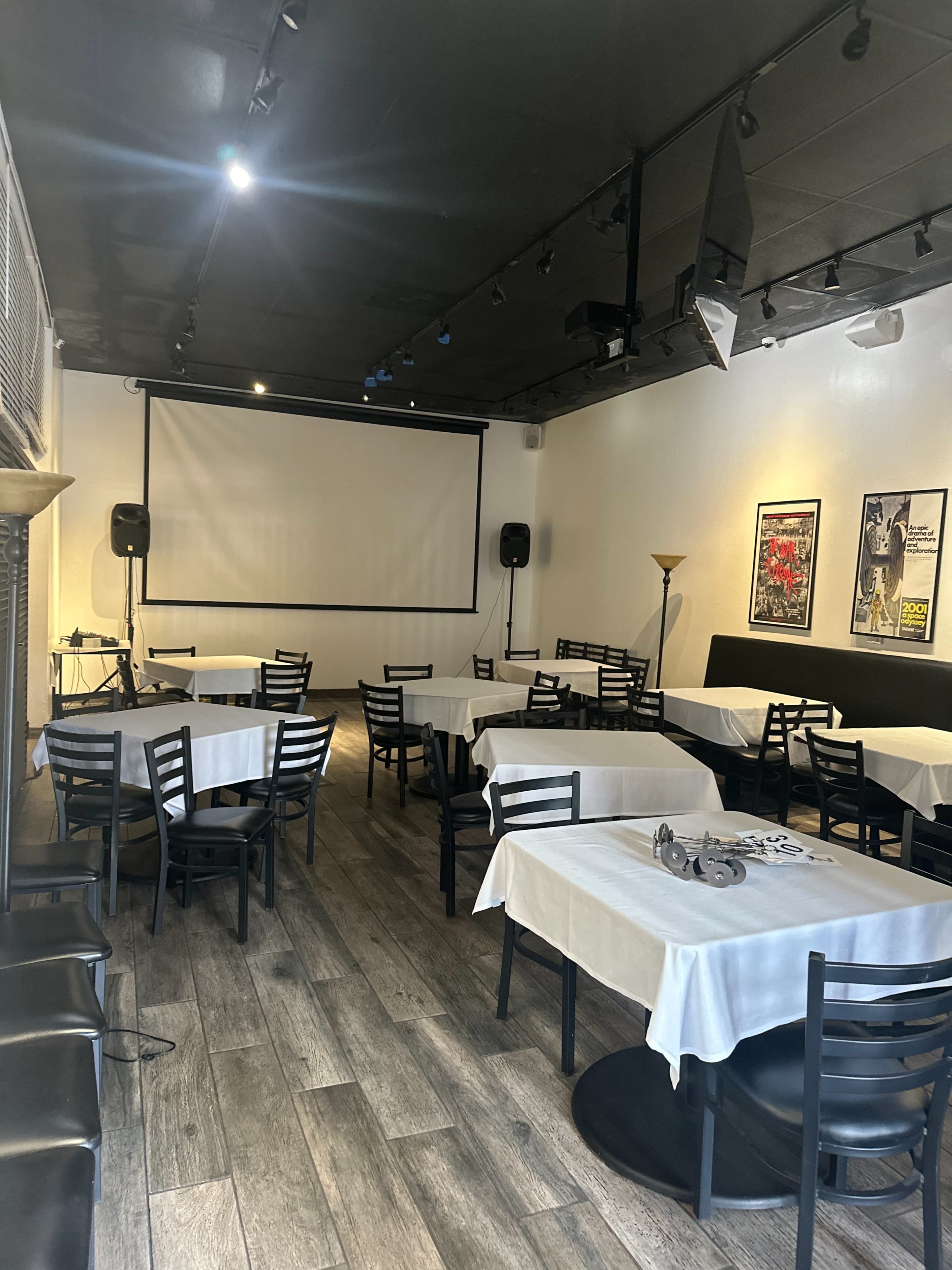 Dinner and a Movie | Table reading open space on Sunset Blvd, Los ...