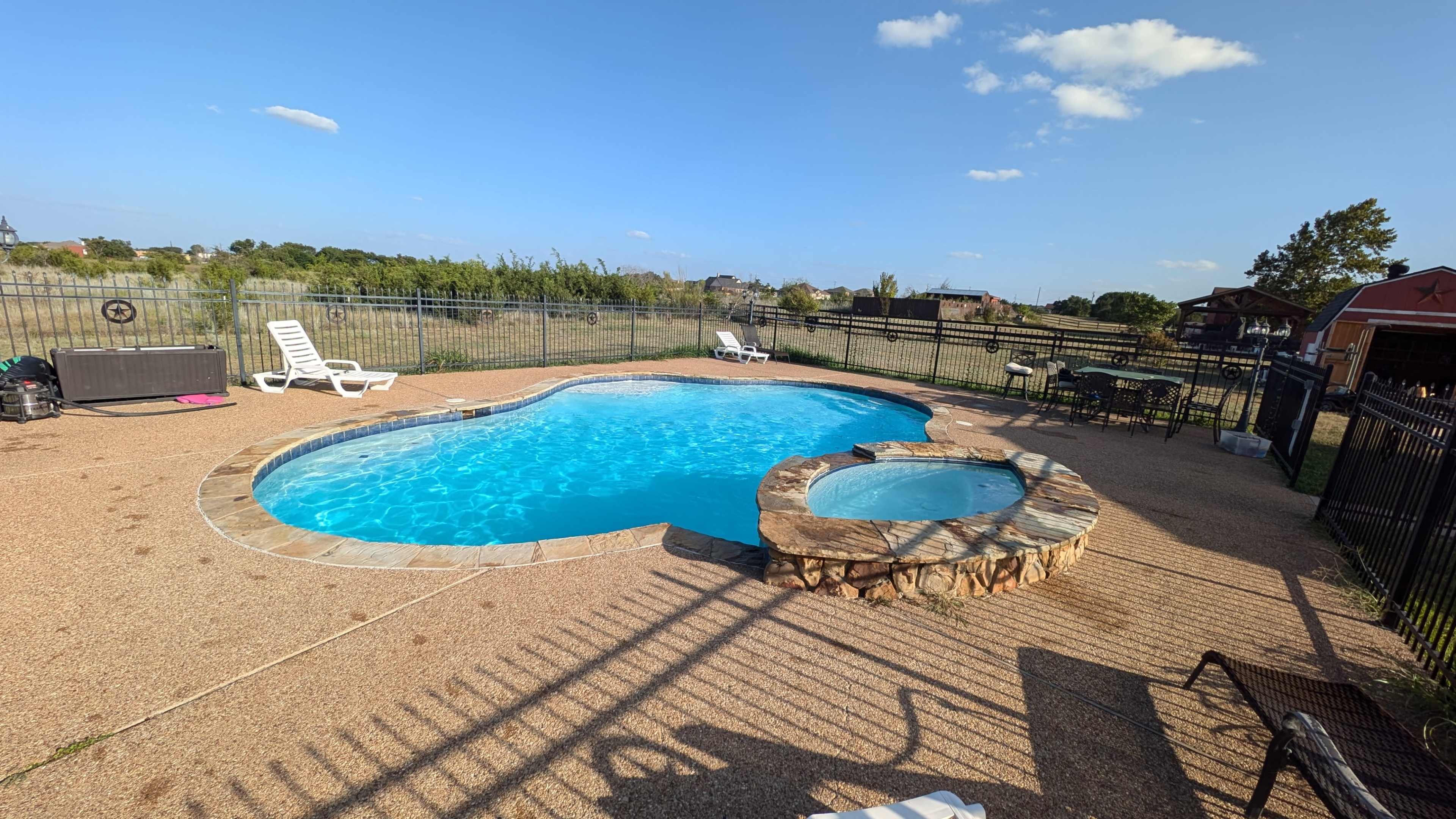 Lonestar Suburban backyard with pool, Copperas Cove, TX | Event | Peerspace