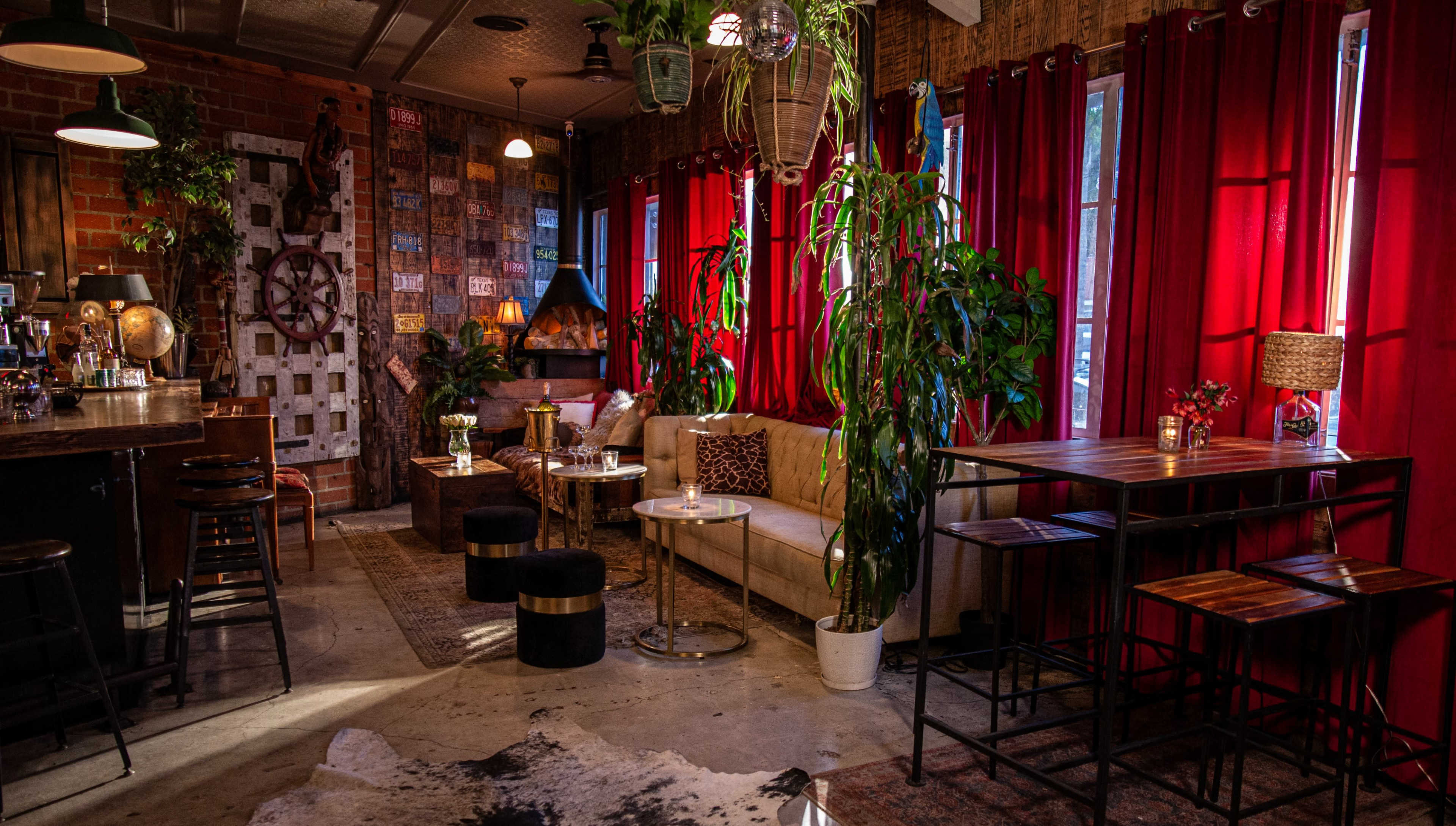 Retro Bar Lounge with Cozy Living Room Aesthetic, Los Angeles, CA ...