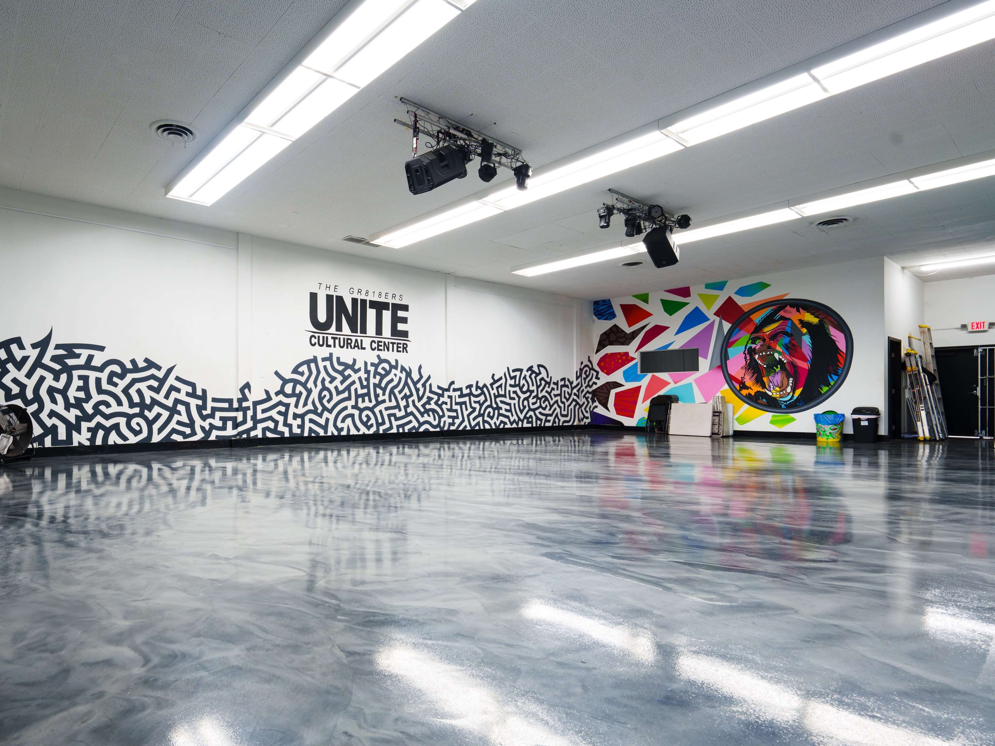 A beautiful multipurpose space full of art and potential in the heart ...