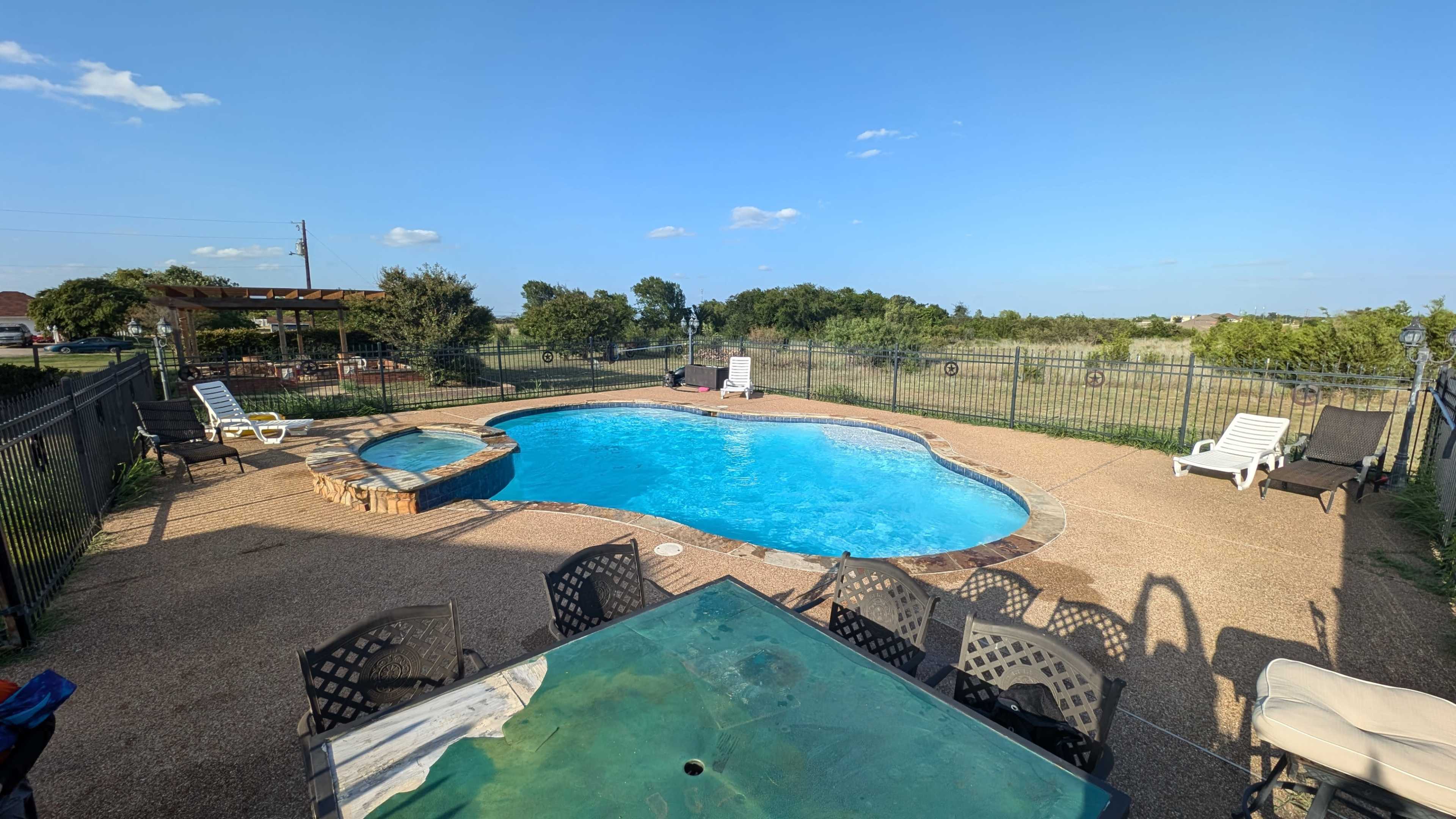 Lonestar Suburban backyard with pool, Copperas Cove, TX | Event | Peerspace