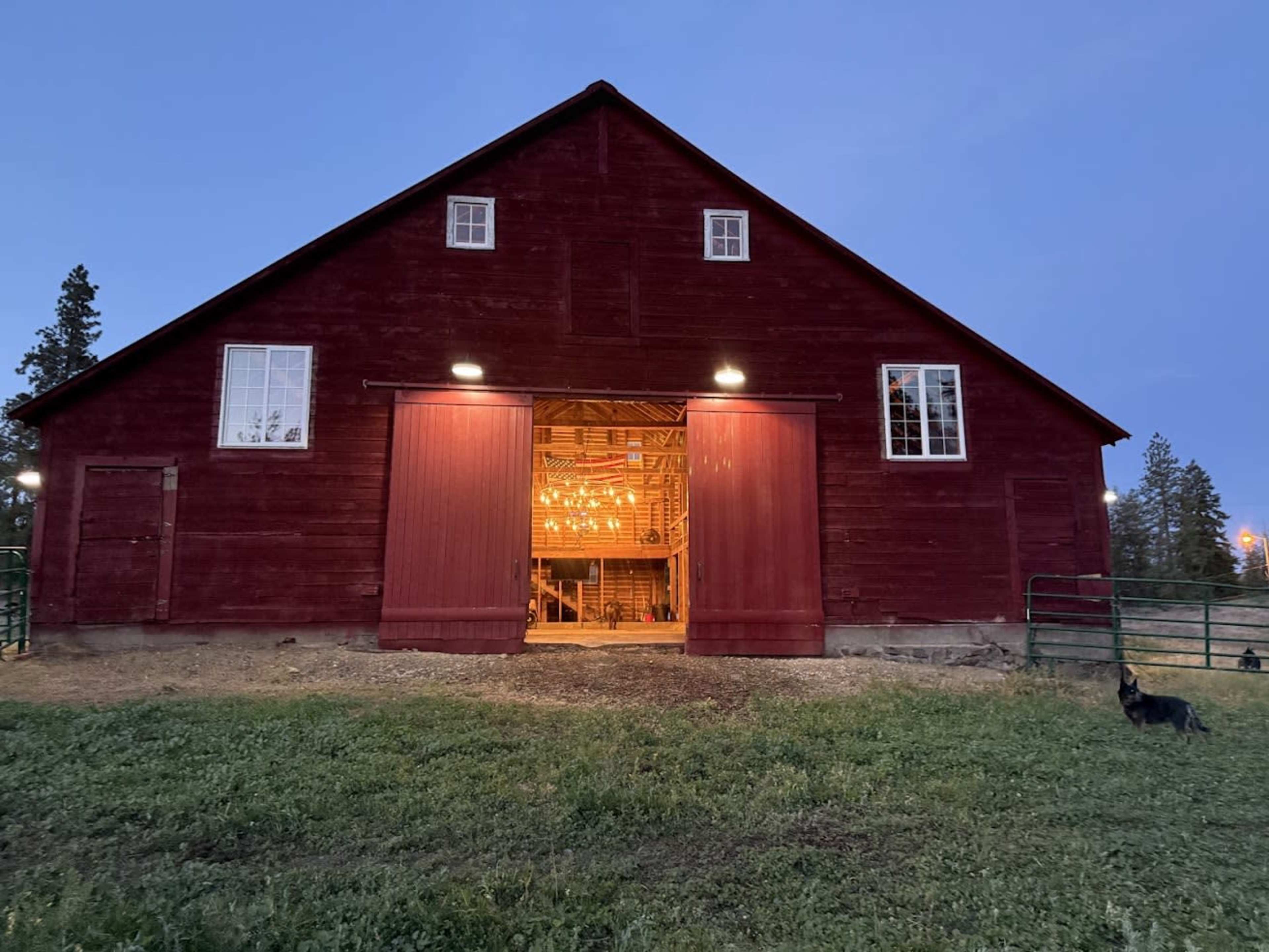 Red Barn on the Rocks, Nine Mile Falls, WA | Production | Peerspace