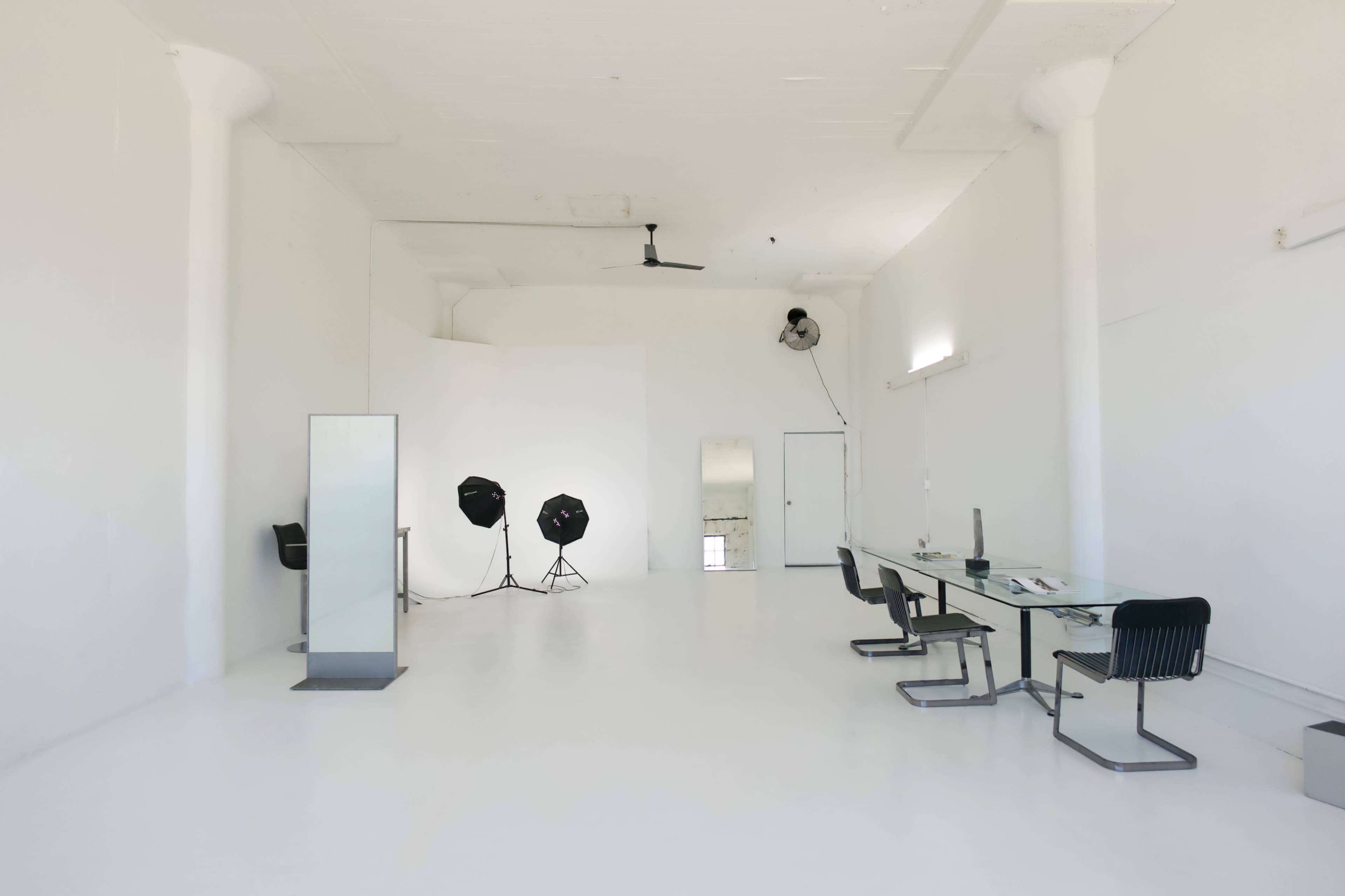 East downtown, white loft, warehouse, industrial, natural brick studio ...