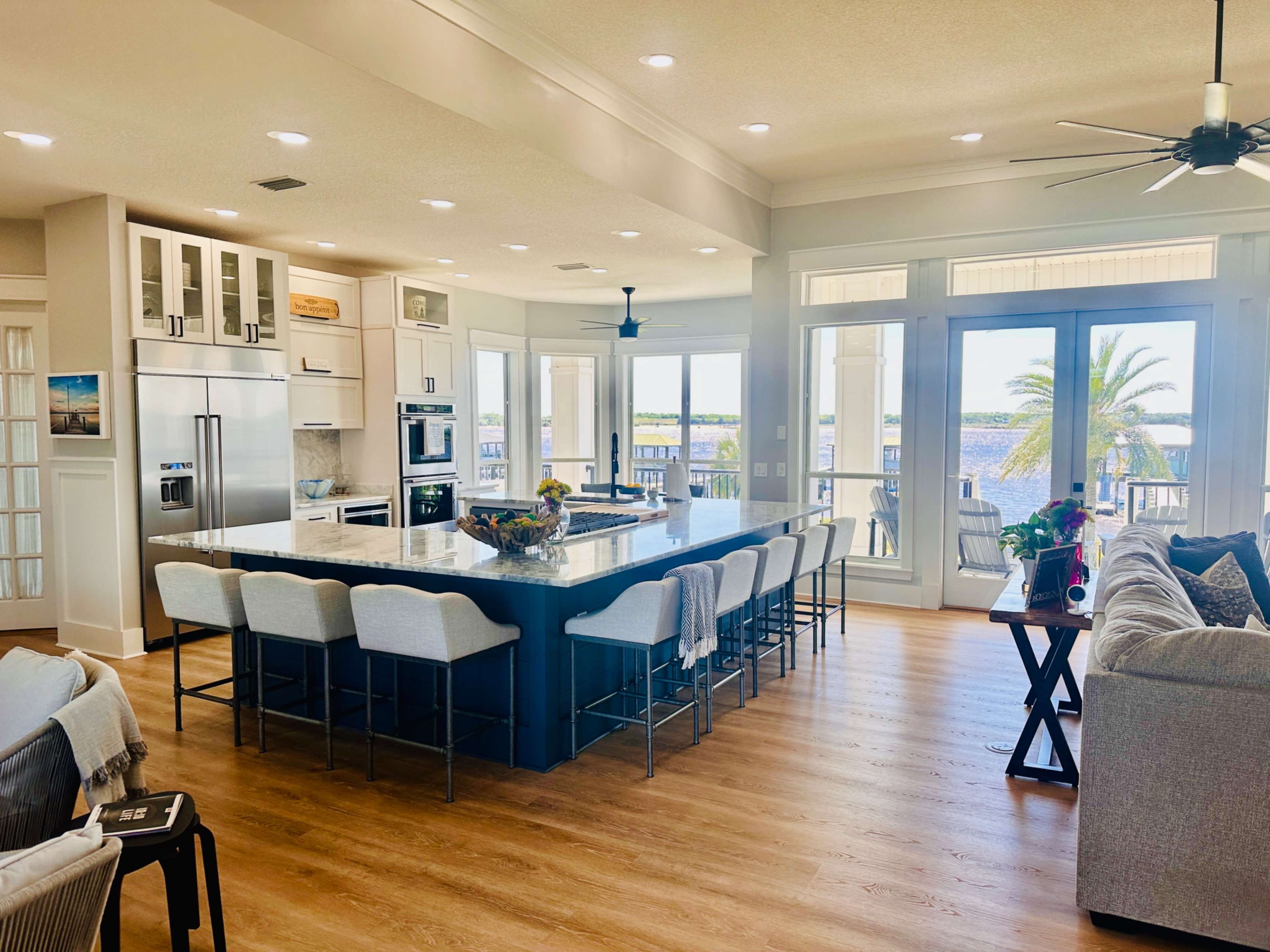 Southern Coastal Island Beach Front Home with a massive chef’s kitchen ...