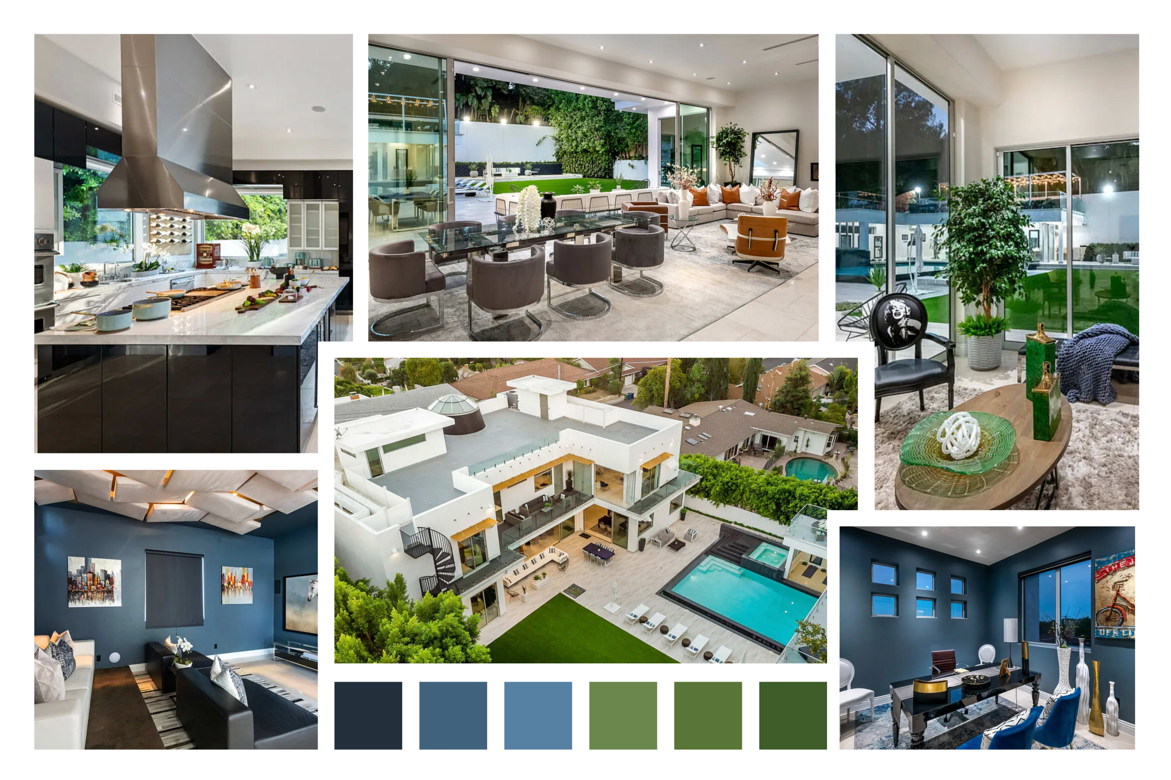 DESIGNER MODERN HOME WITH OPEN LAYOUT & POOL, Los Angeles, CA ...