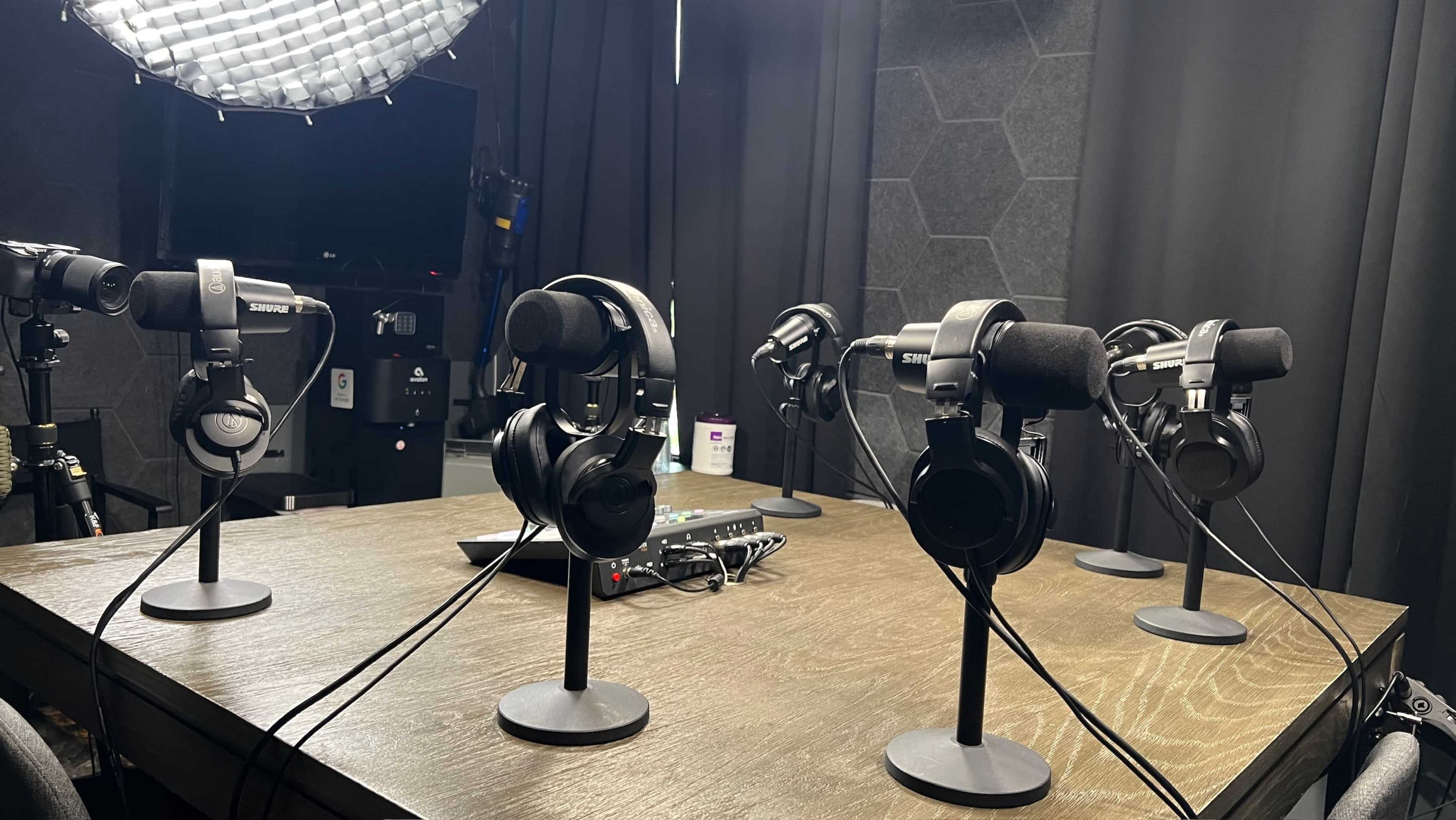 Private podcast studio. Includes 3 Cameras, 6 Mics & Help with Setup ...