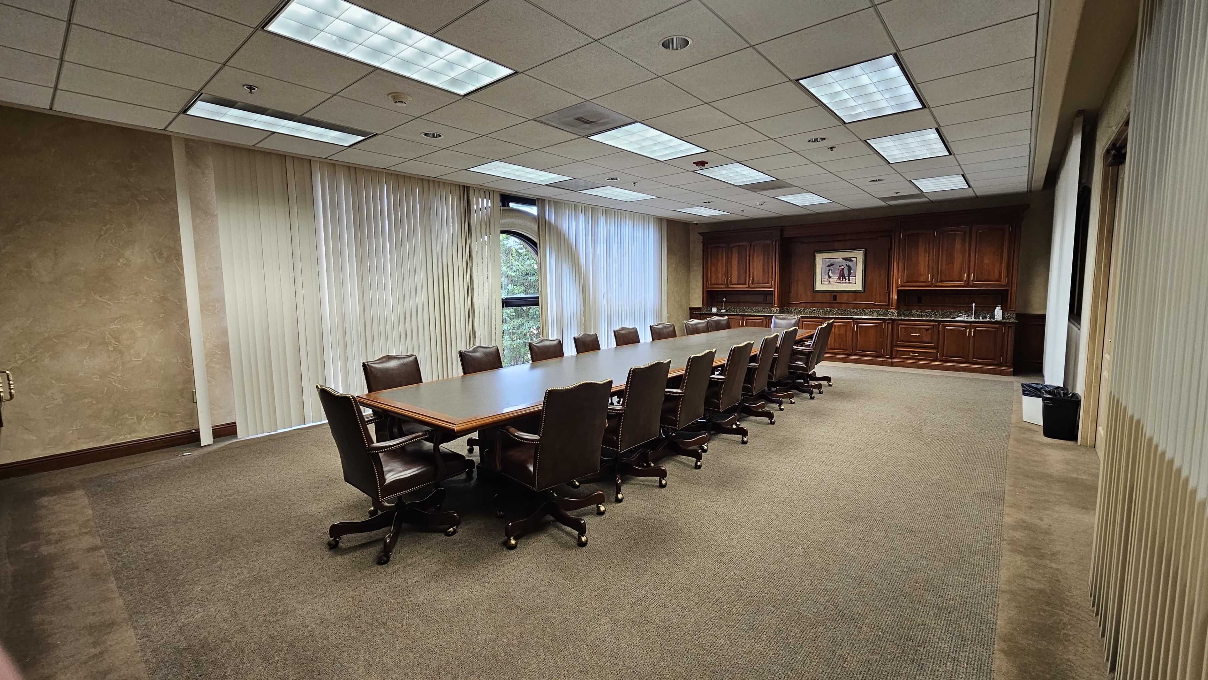 Larger Conference room / event / party space with seating for 18 ...