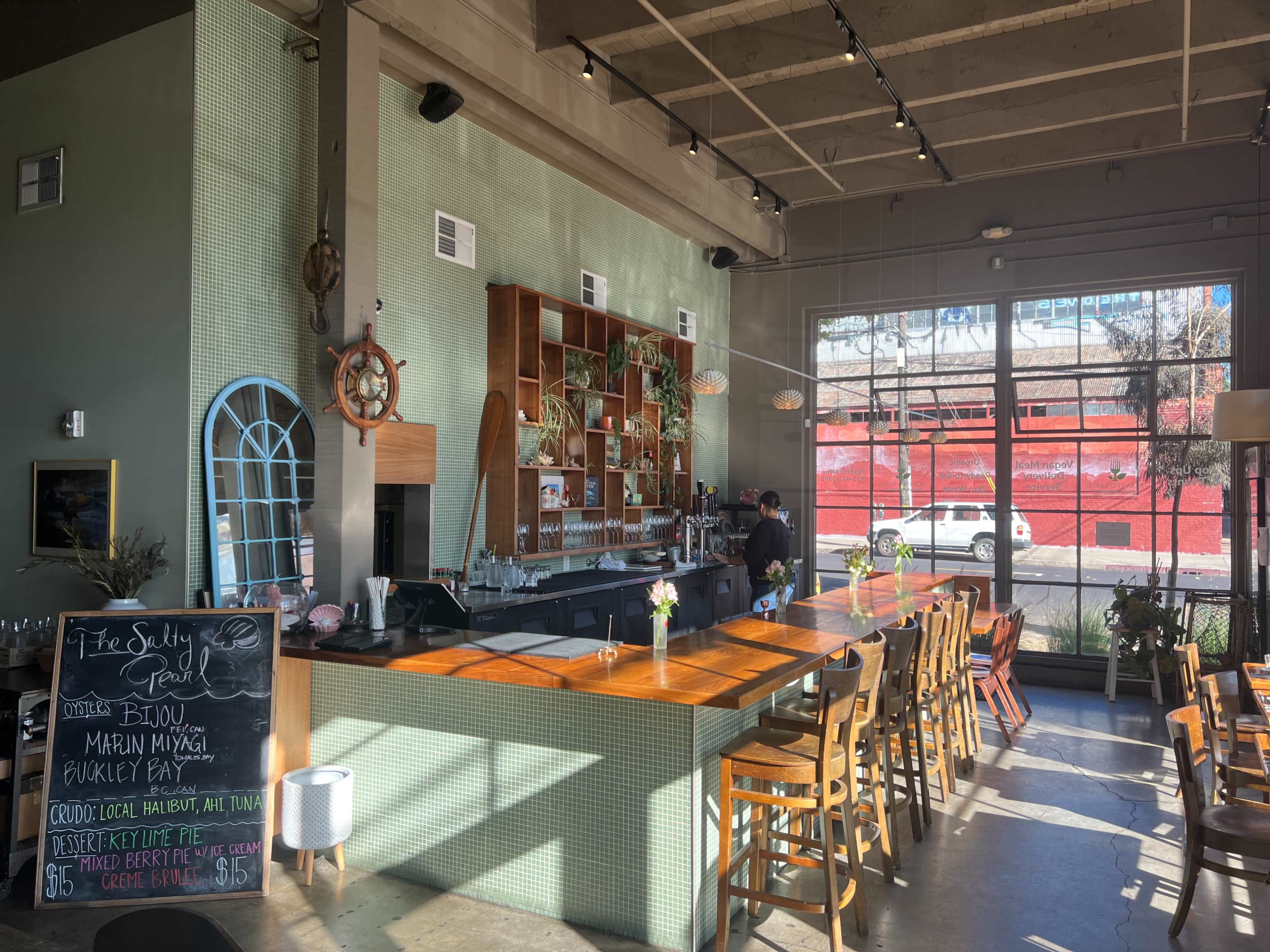 Urban restaurant and bar with large windows and patio, OAKLAND, CA ...
