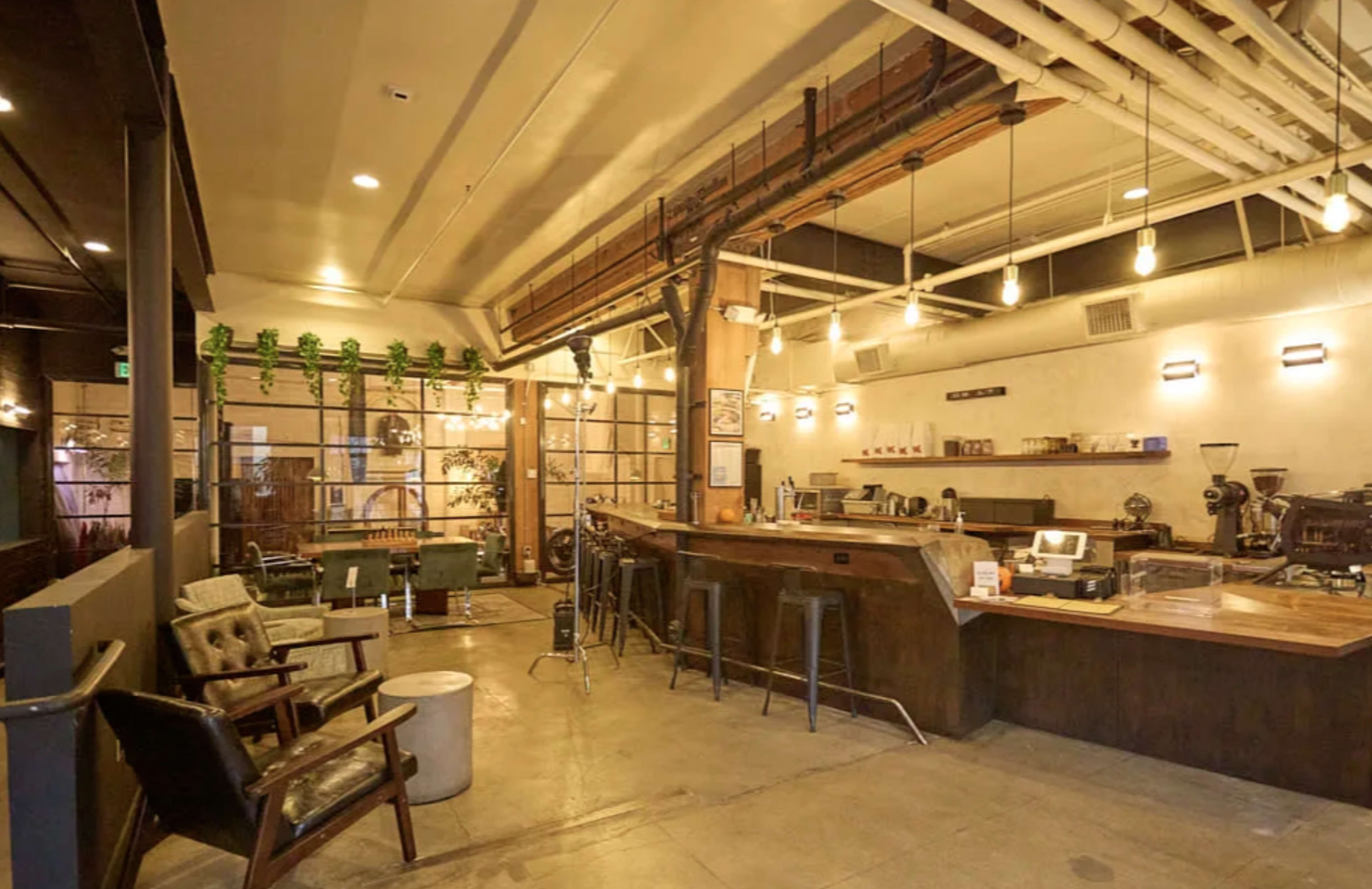 Rustic and Industrial Loft w/ Coffee | Barber | Vintage Motorcycle Shop ...