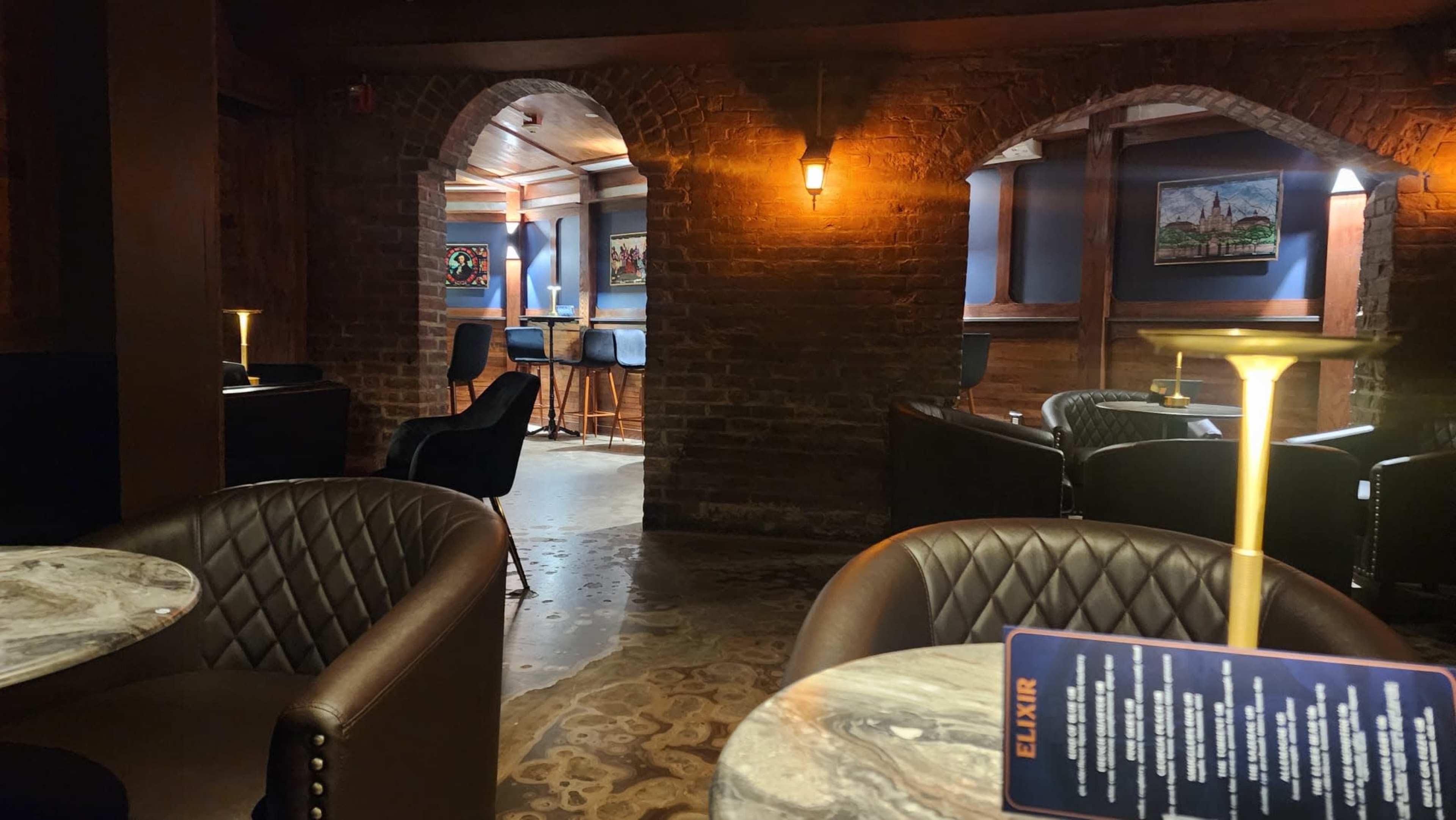 Intimate refined lounge with exposed brick in Park Slope, nyc, NY | Off ...